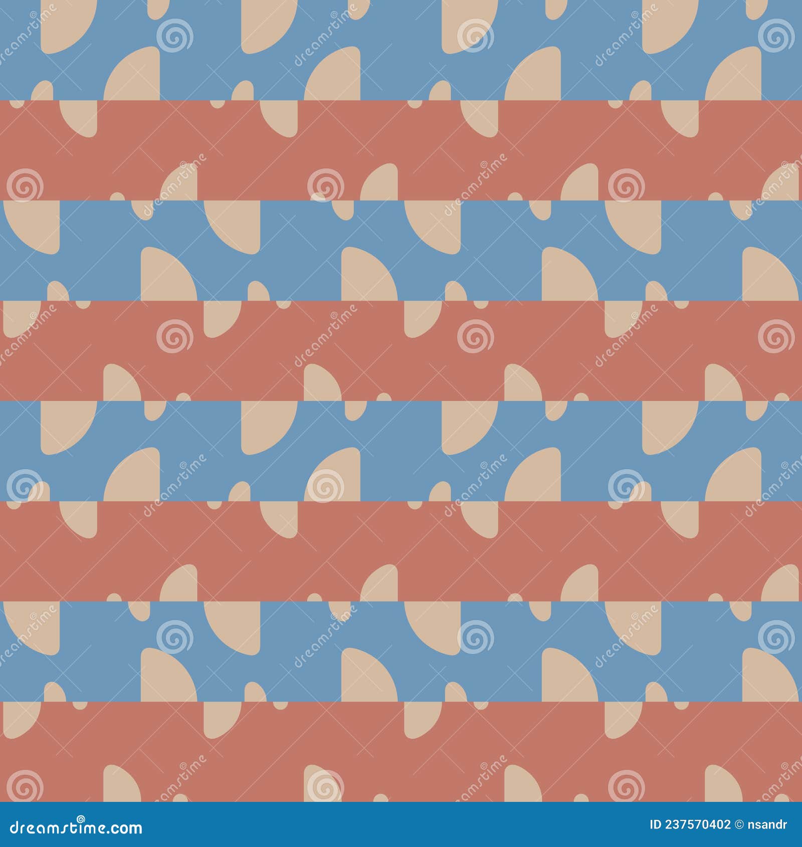 Rounded Abstract Seamless Pattern - Accent for Any Surfaces Stock ...