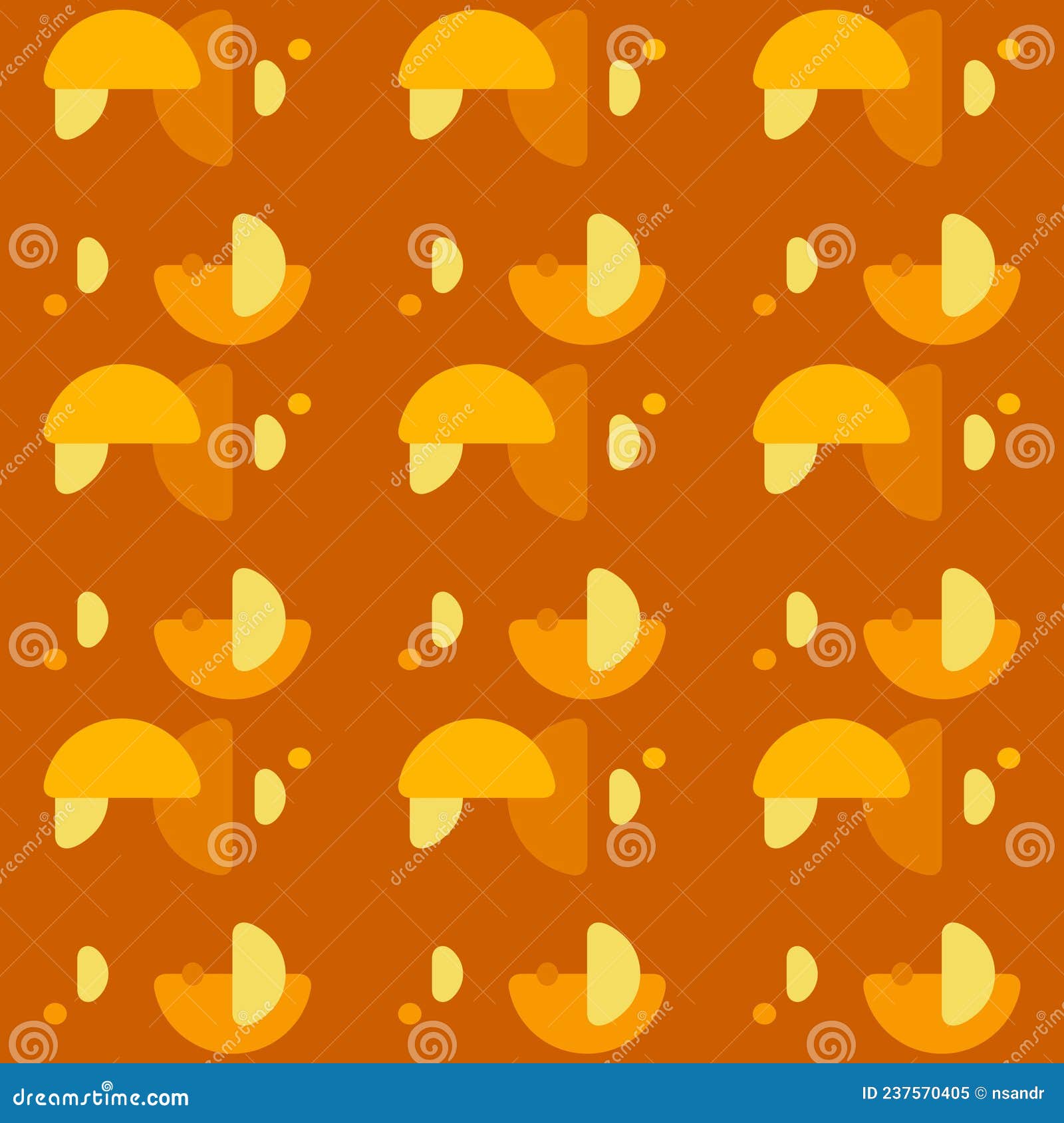 Rounded Abstract Seamless Pattern - Accent for Any Surfaces Stock ...