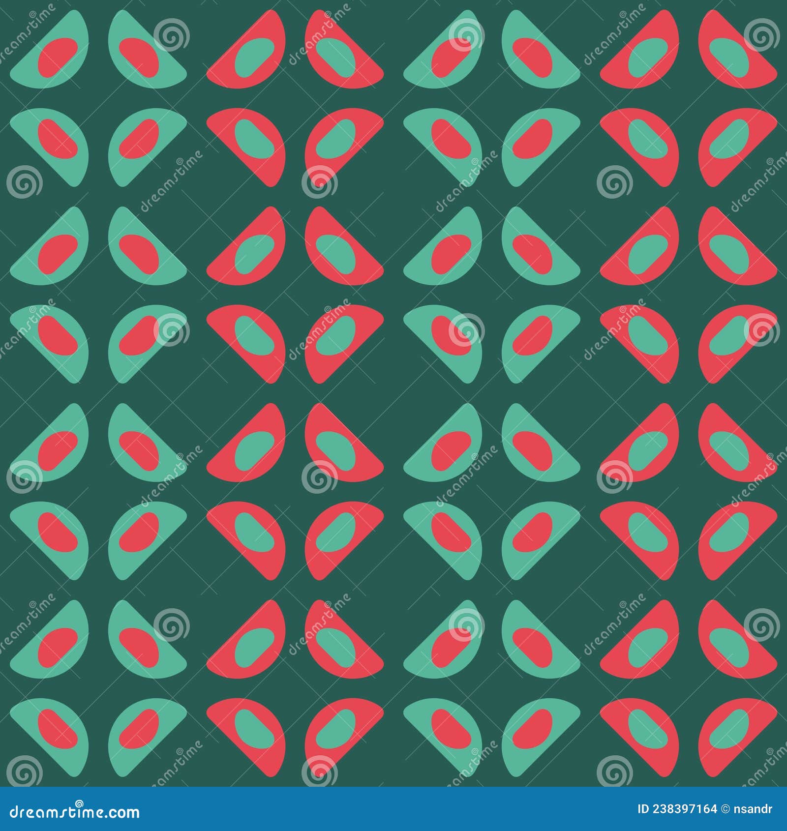 Rounded Abstract Seamless Pattern - Accent for Any Surfaces Stock ...