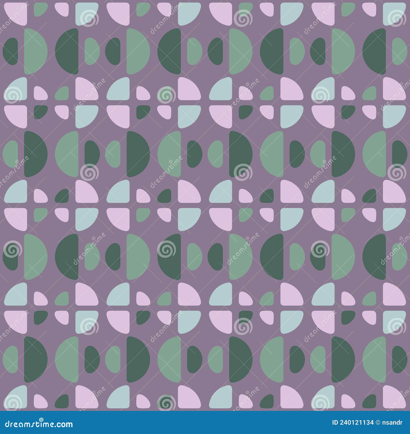 Rounded Abstract Seamless Pattern - Accent for Any Surfaces Stock ...