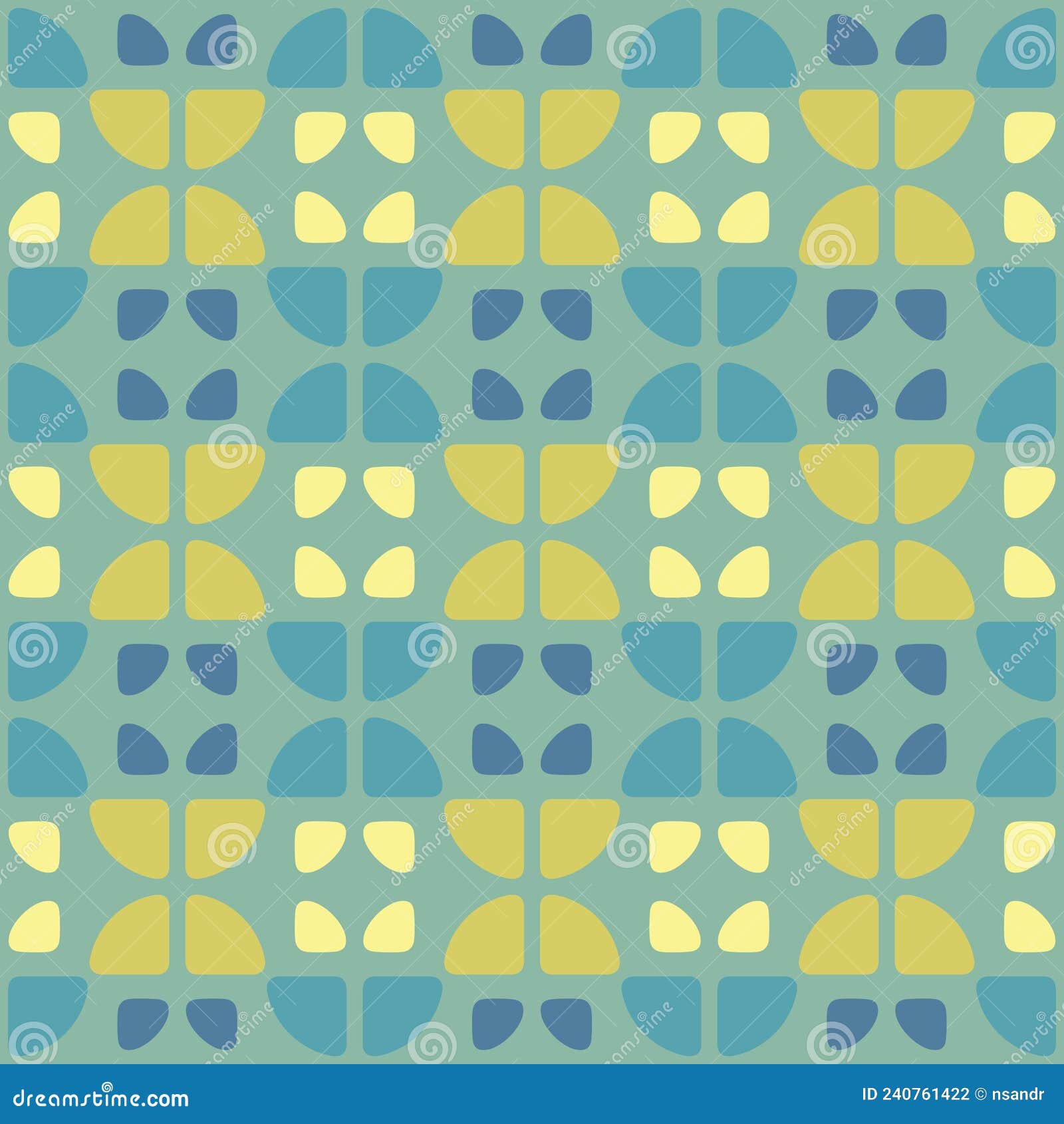 Rounded Abstract Seamless Pattern - Accent for Any Surfaces Stock ...