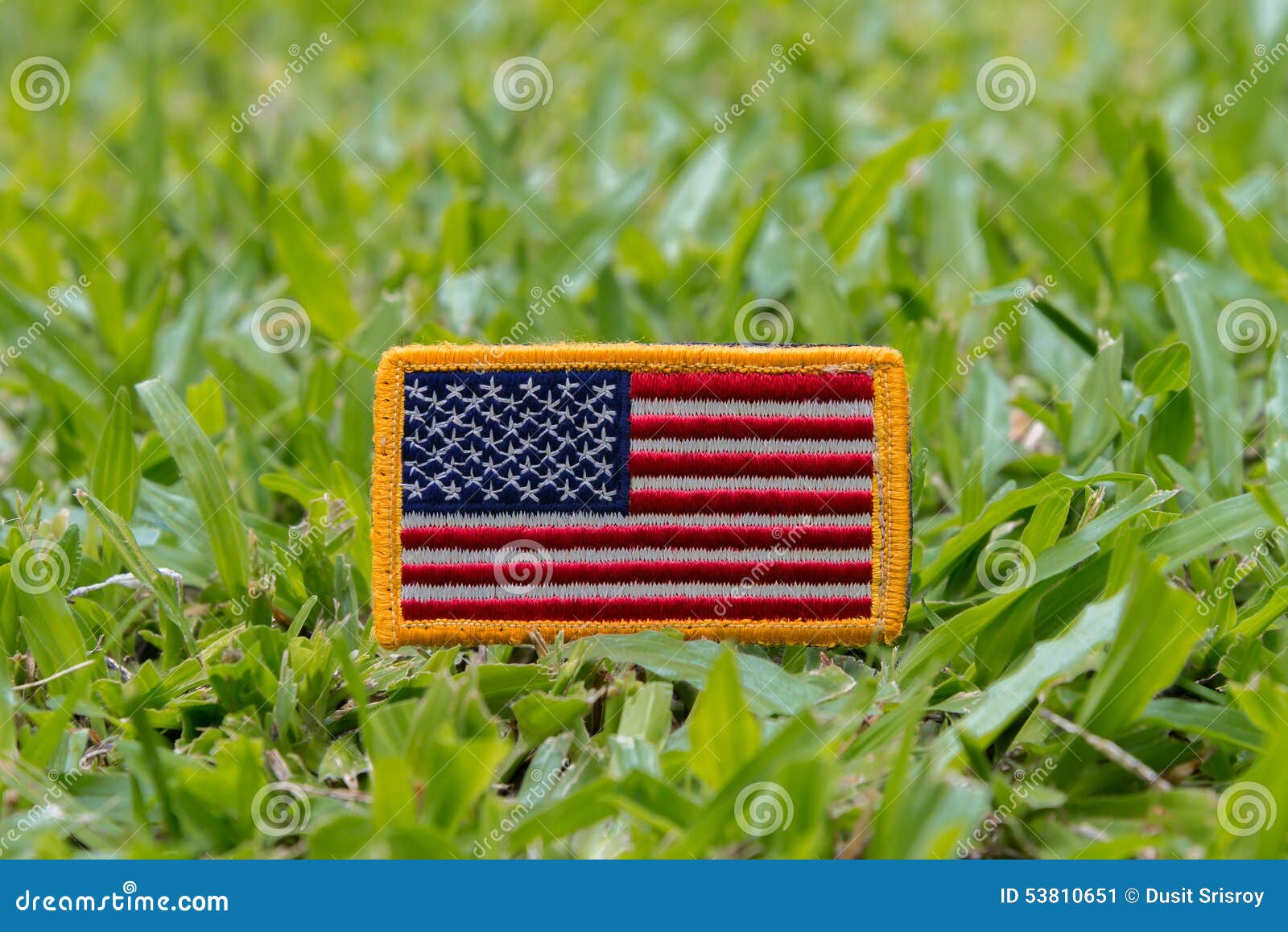 Rounded American Flag Patch Stock Image - Image of honor, armor: 53810651