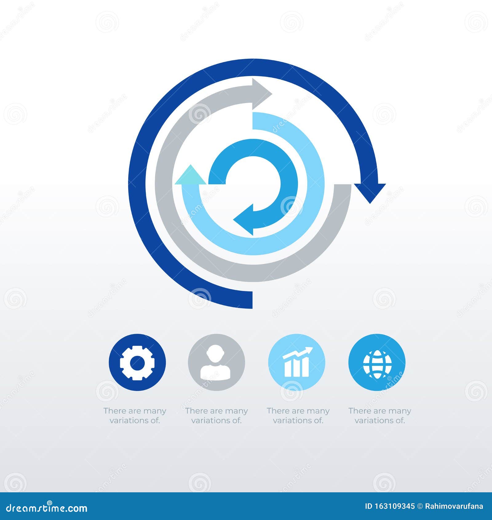 Rounded Arrow Process Infographic Template Design. Business Concept ... Rounded Arrow Process Infographic Template Design. Business Concept ...