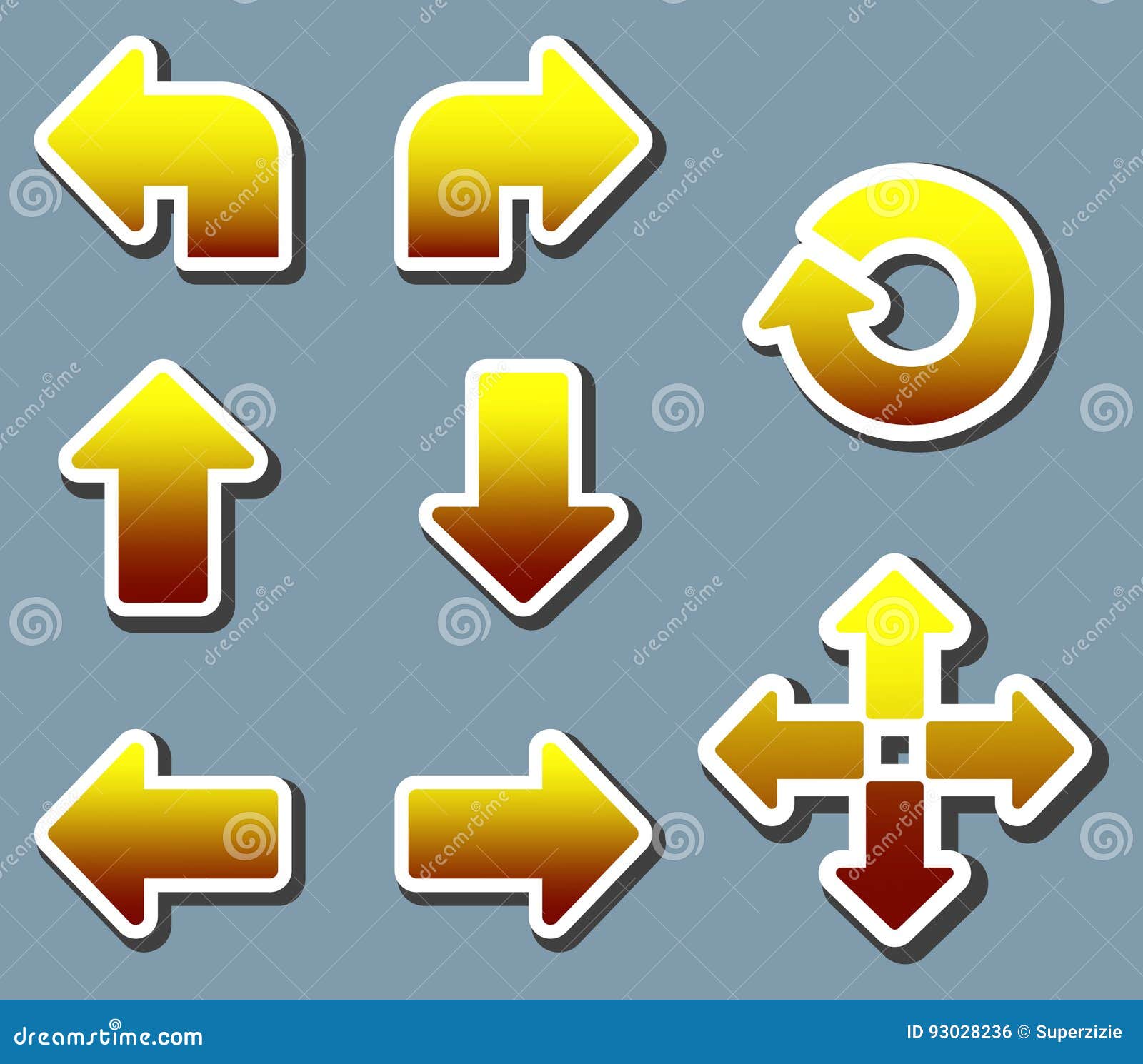 Rounded arrow stock vector. Illustration of icon, navigation - 93028236