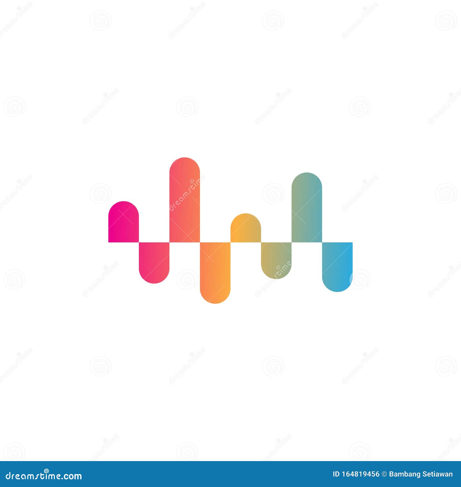 Rounded Audio Spectrum, Wave Music Stock Vector - Illustration of level ...