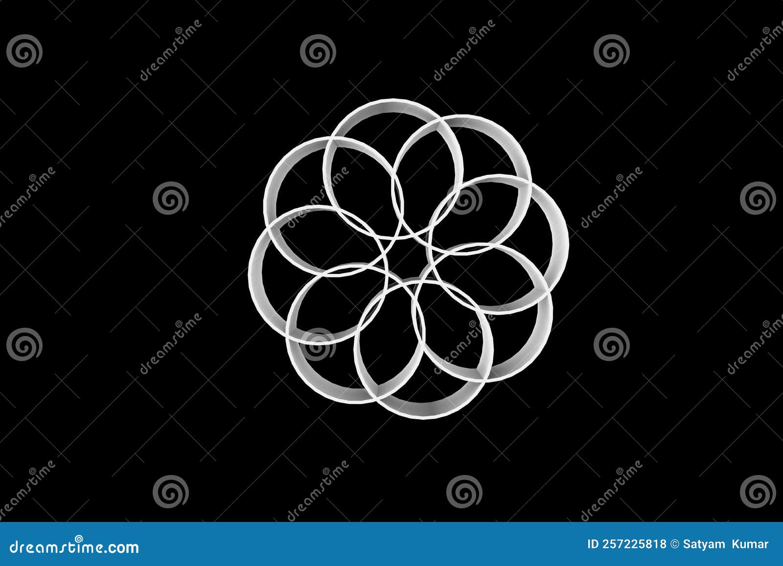 Rounded Design Loops Abstract Image Stock Illustration - Illustration ...