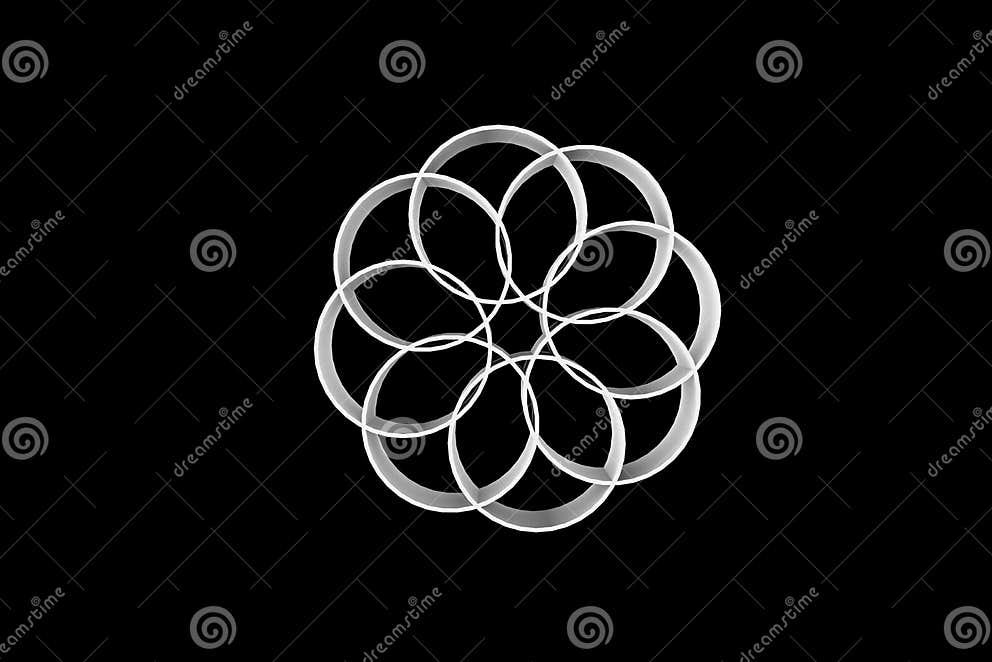 Rounded Design Loops Abstract Image Stock Illustration - Illustration ...
