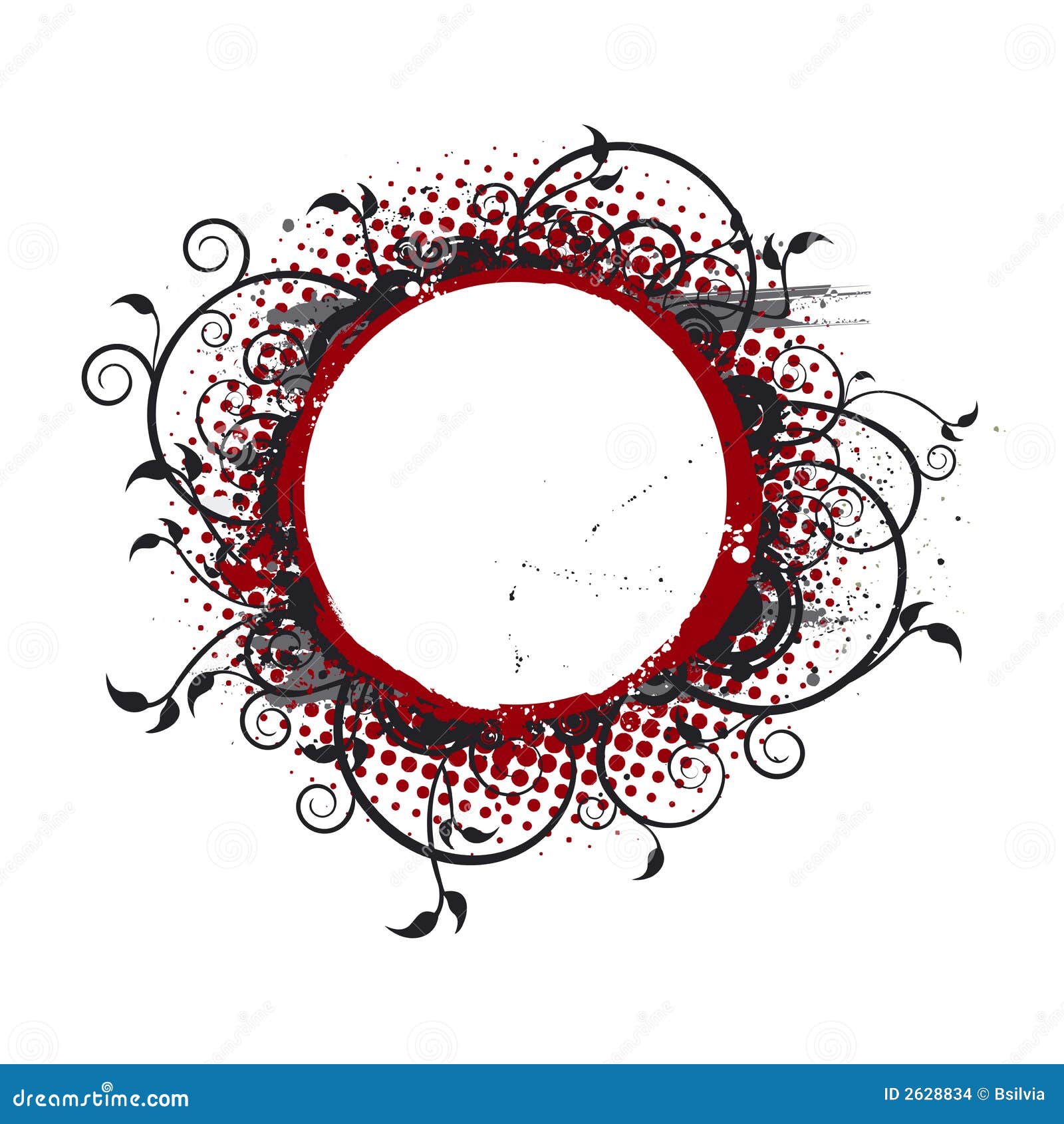Rounded Banner Illustration Stock Vector - Illustration of ornate ...