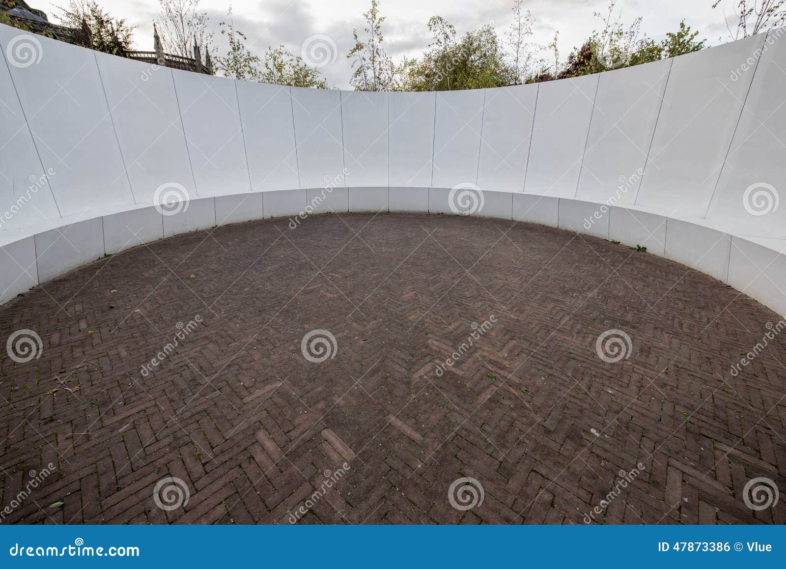 Rounded Blank Outdoor Space Stock Photo - Image of architecture ...