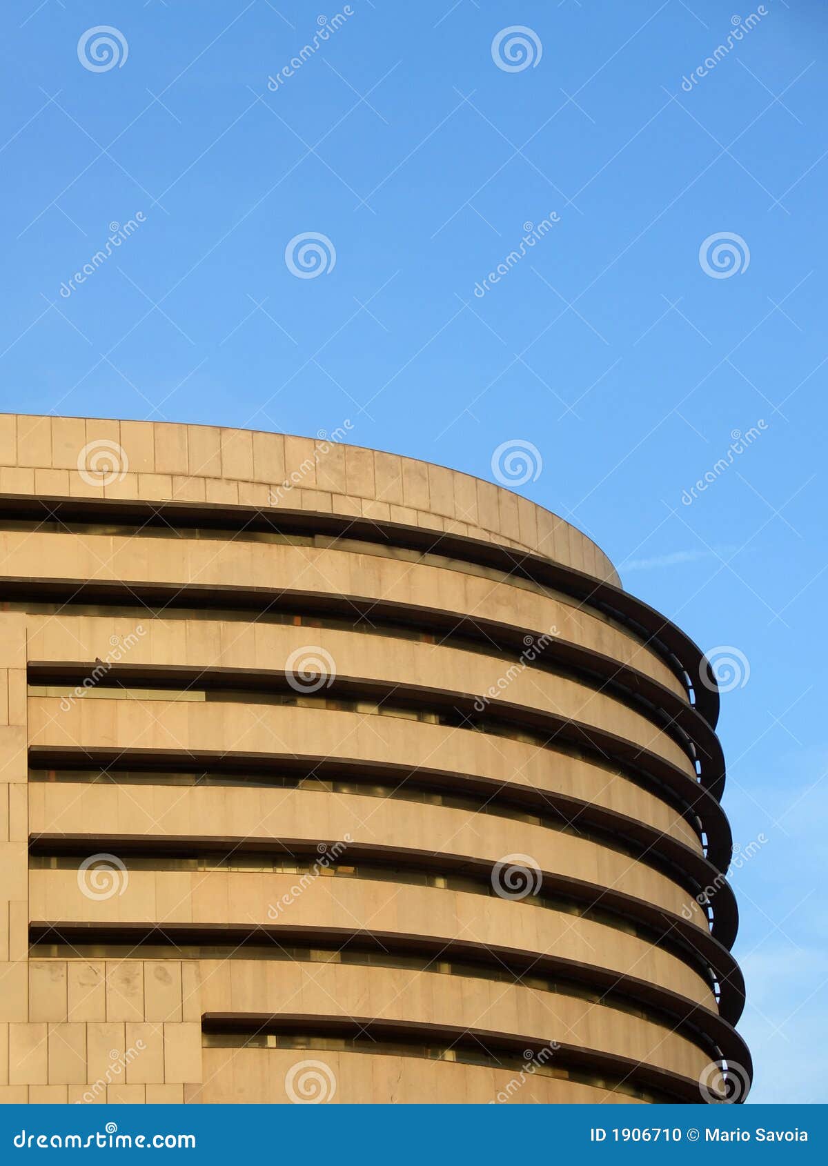 Rounded Building in Barcelona, Spain Stock Photo - Image of rounded ...