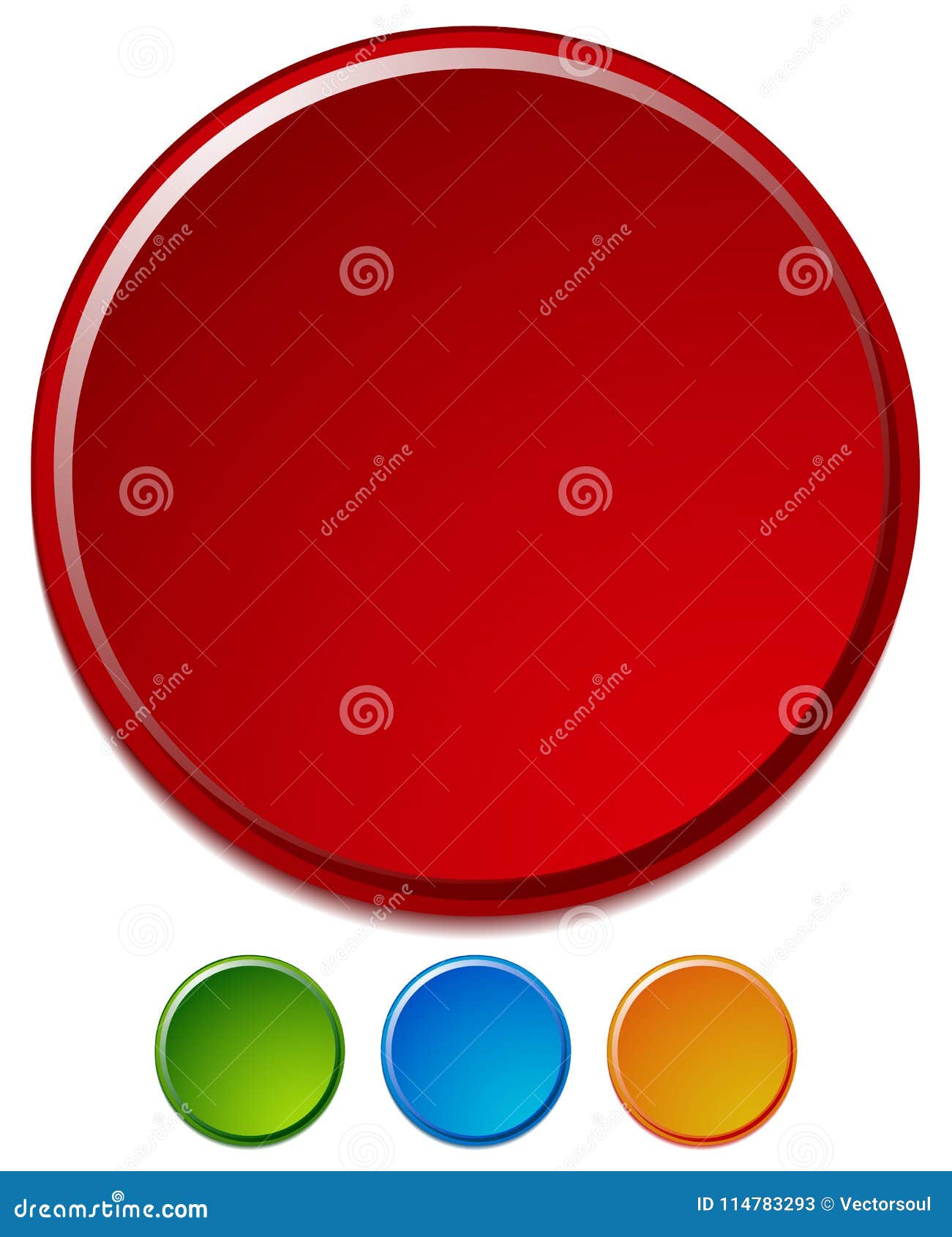 Rounded Button, Tag, Label with Blank, Empty Space Stock Vector ...