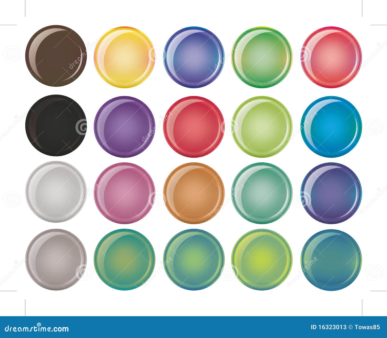 Rounded buttons stock illustration. Illustration of press - 16323013