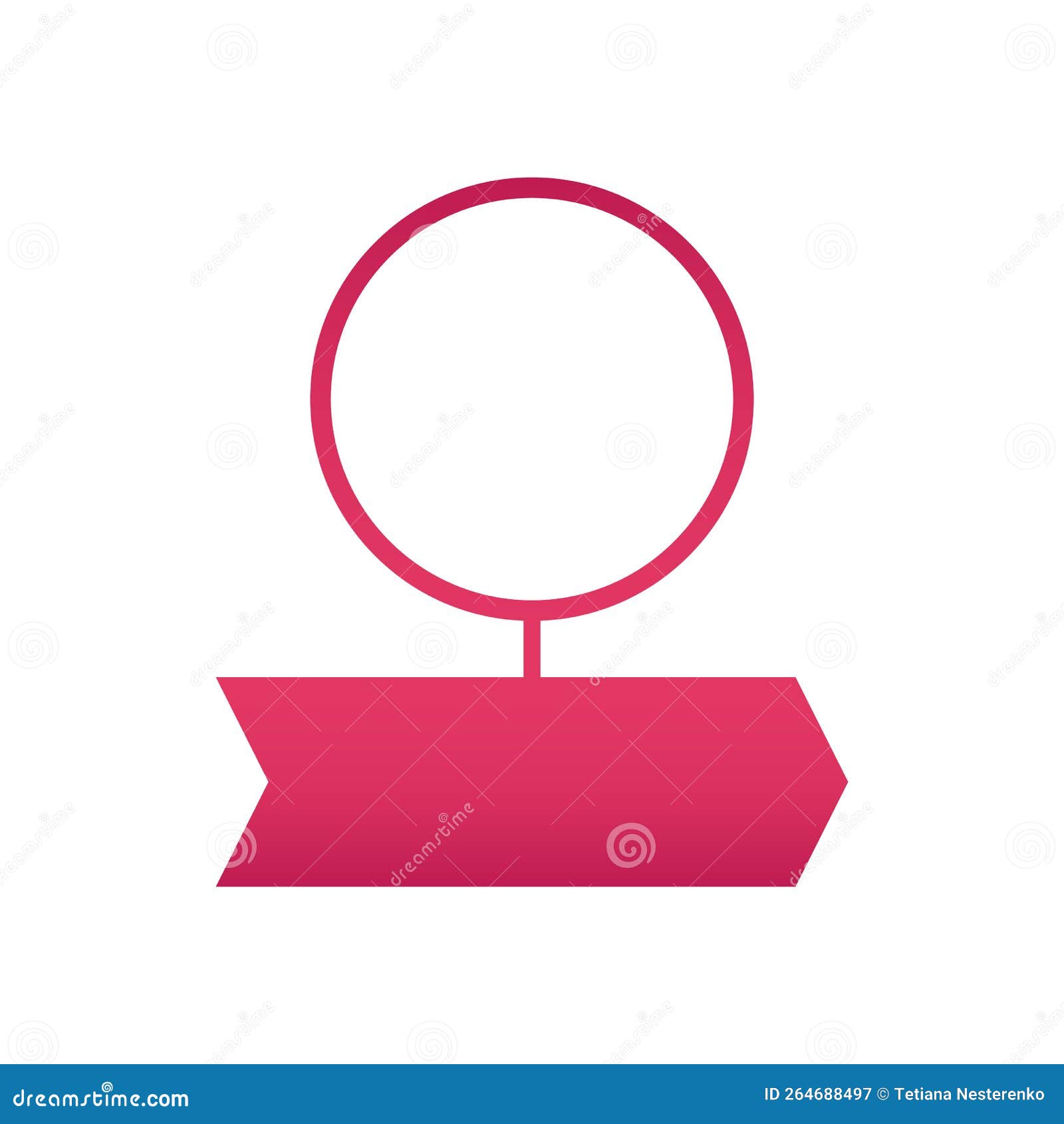 Rounded Chart Step with Red Arrow Vector Design Element Stock Vector ...