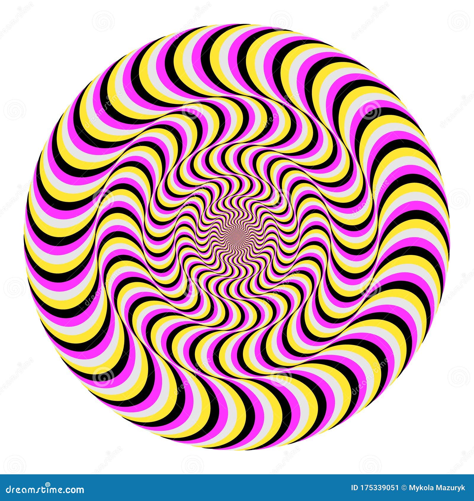 Color Optical Illusion By Assimilation And Contrast Vector Illustration ...