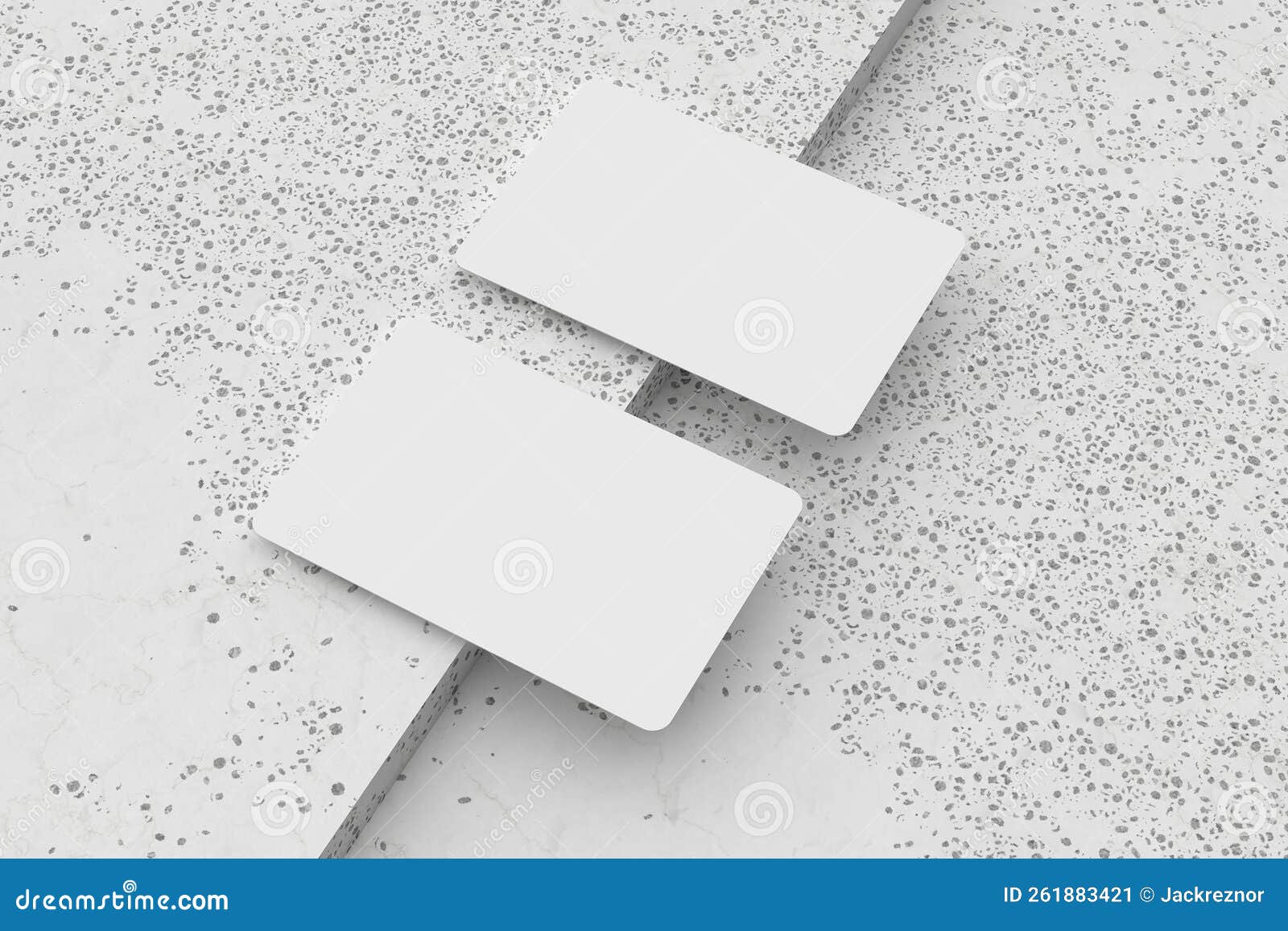 Rounded Corners Business Cards Mock Up on Marble Stone Stock ...