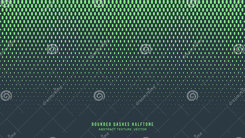 Rounded Dashes Half Tone Pattern Vector Border Turquoise Gradient ...