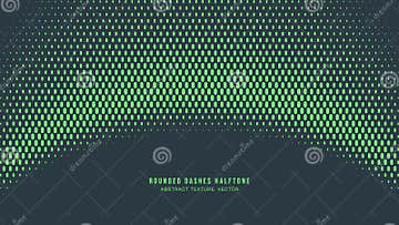 Rounded Dashes Halftone Pattern Arc Border Vector Turquoise Abstract ...