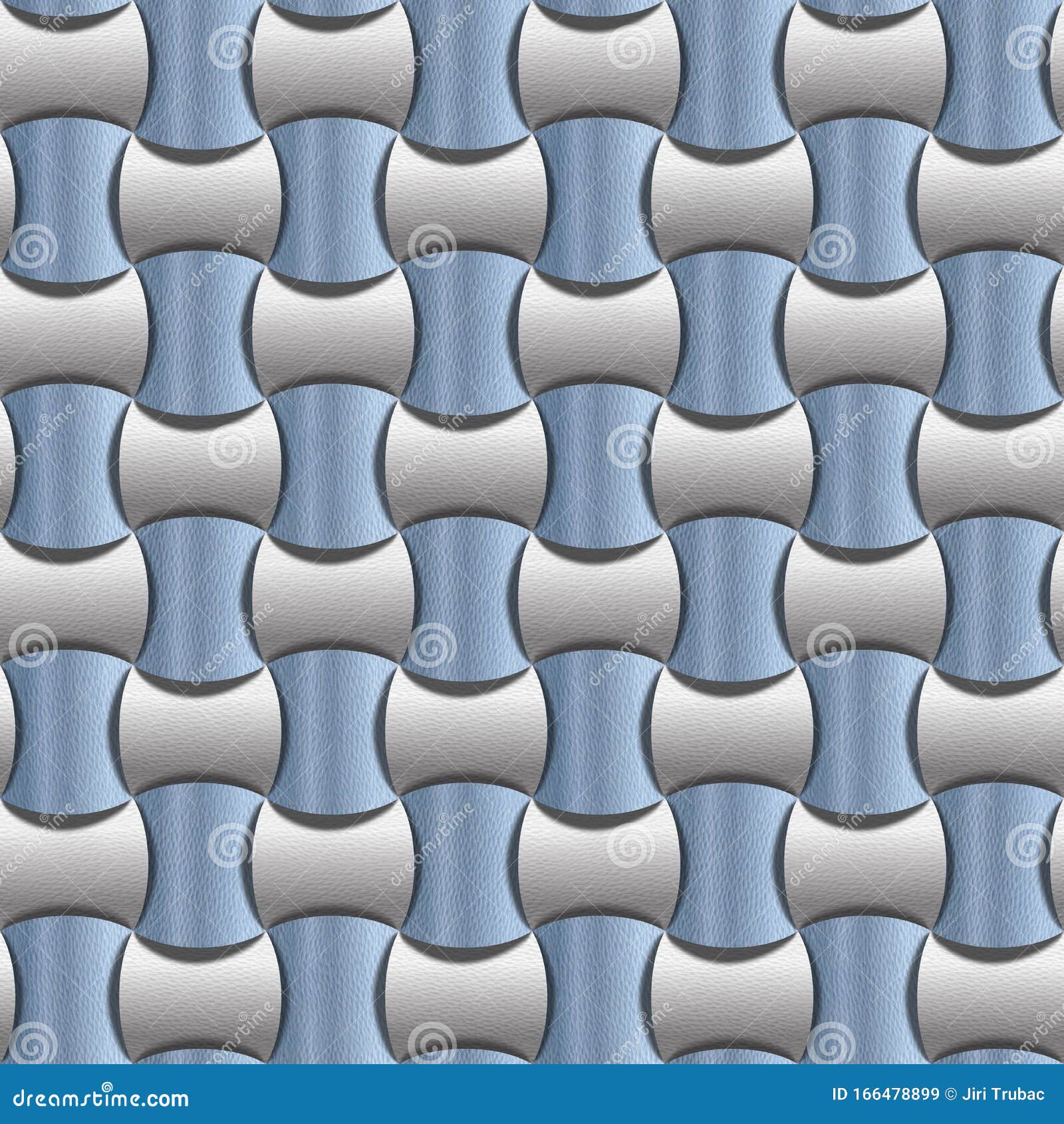 Rounded Decorative Tiles - Abstract Paneling Pattern - Seamless ...