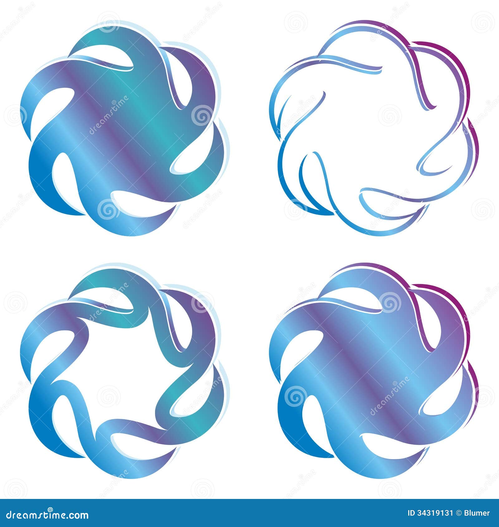 Rounded design elements stock vector. Illustration of object - 34319131