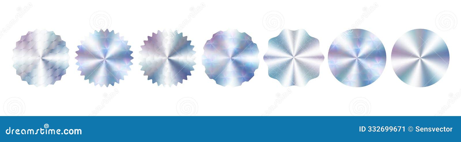 Rounded Hologram Stickers and Labels Stock Illustration - Illustration ... Rounded Hologram Stickers and Labels Stock Illustration - Illustration ...