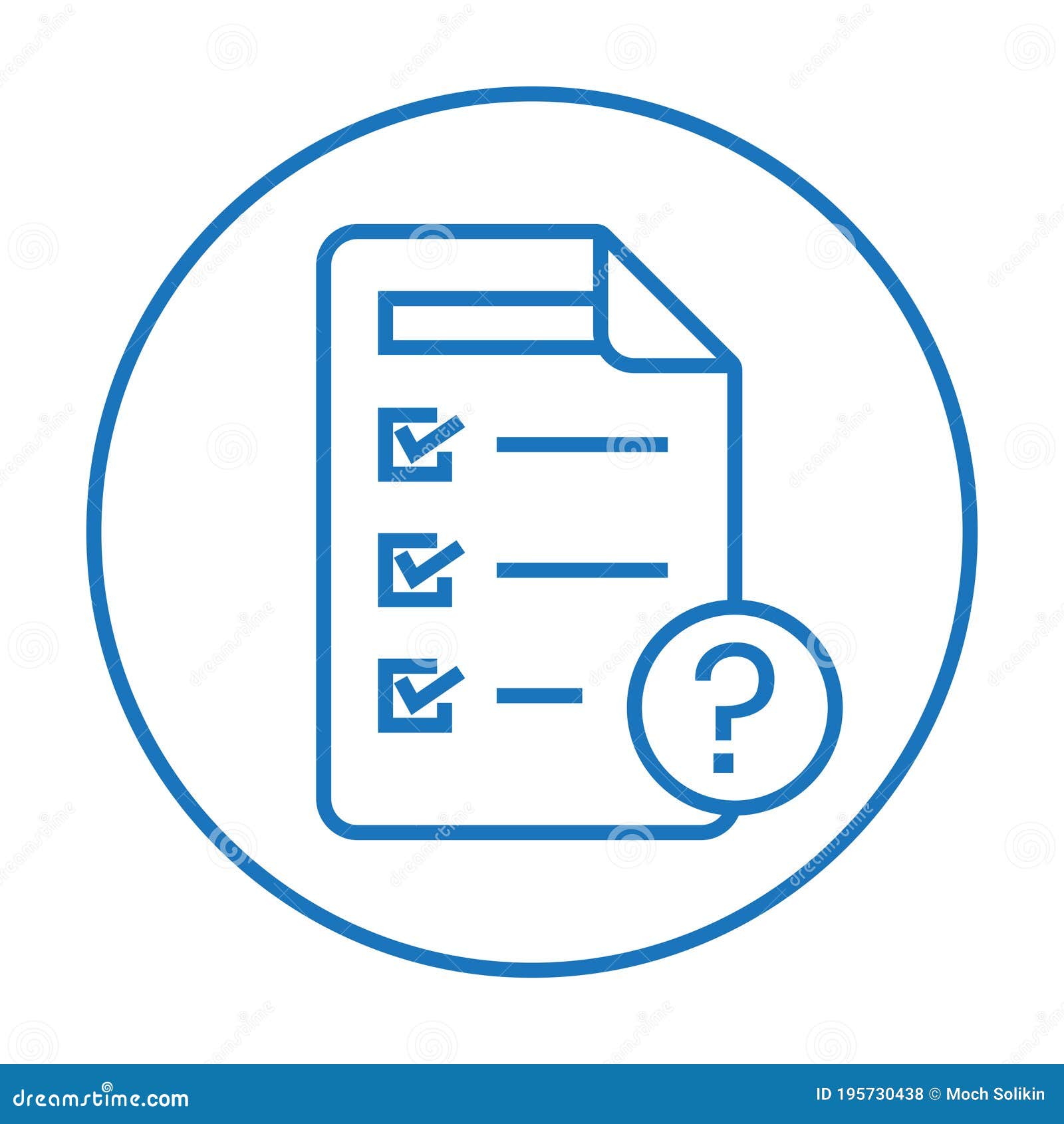 Rounded The Hypothesis Icon Or Basic Assumption With Light Bulb Vector ...