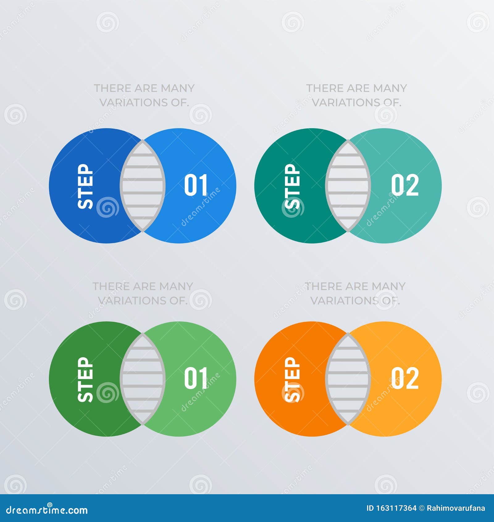 Rounded Infographics Template Design. Business Concept Infograph with 4 ...