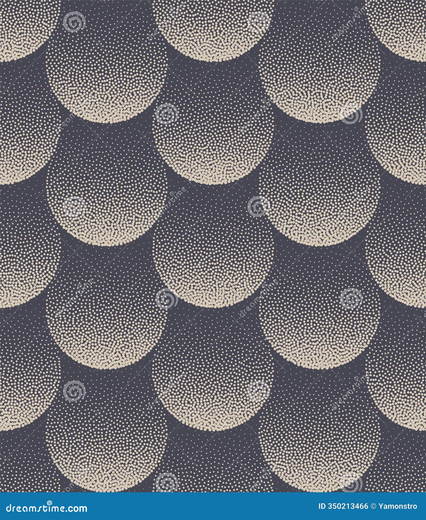 Rounded Layered Scallop Structure Seamless Pattern Abstract Vector ...