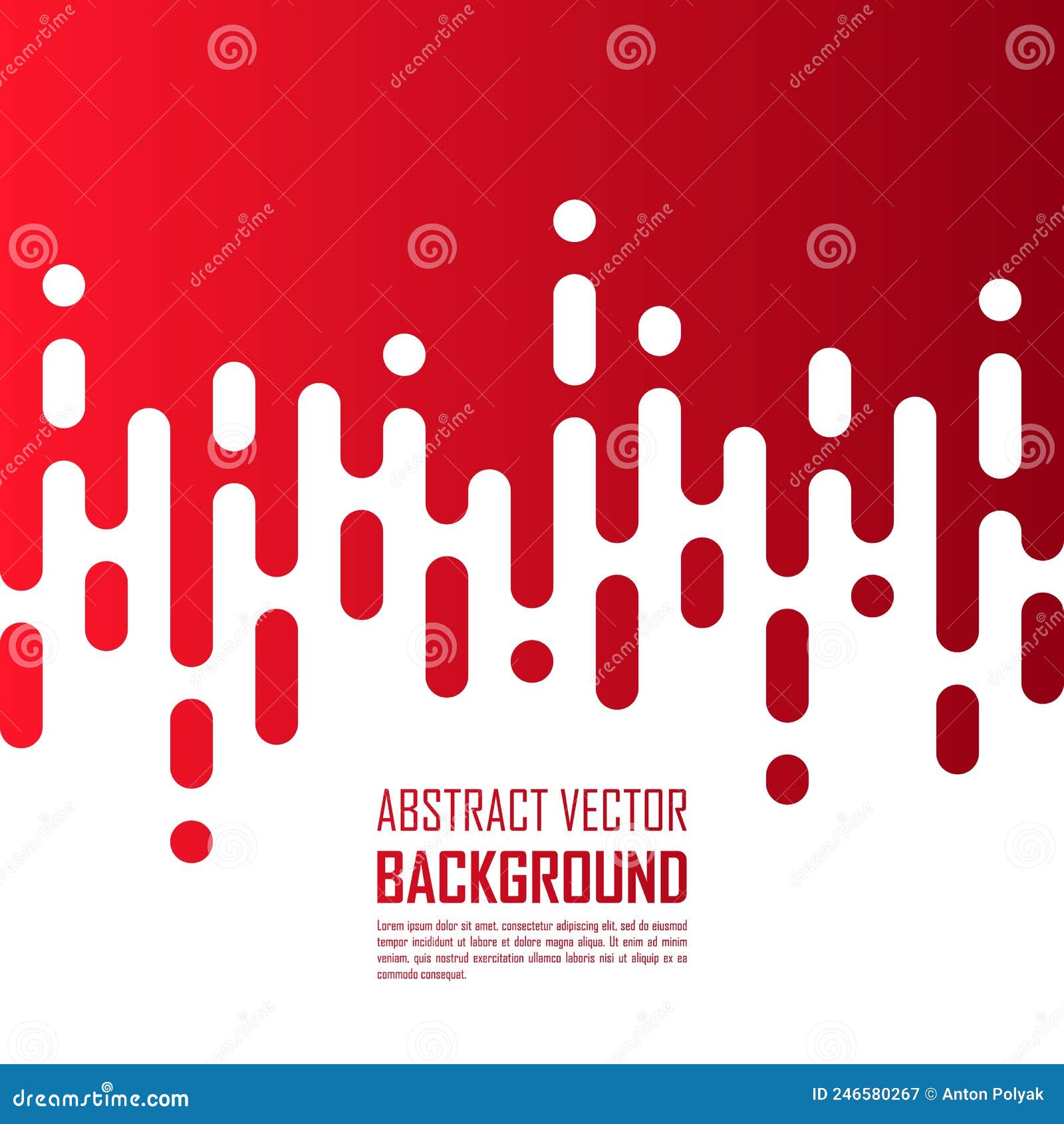 Rounded Lines Background. Red Abstract Stock Vector - Illustration of ...
