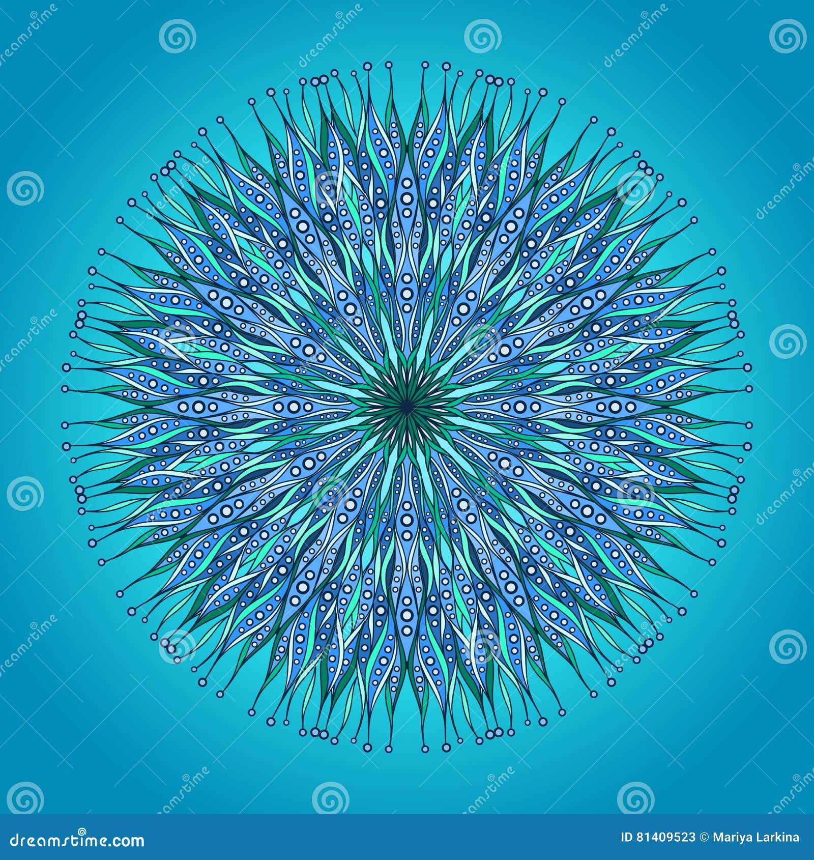 Rounded pattern. stock vector. Illustration of design - 81409523