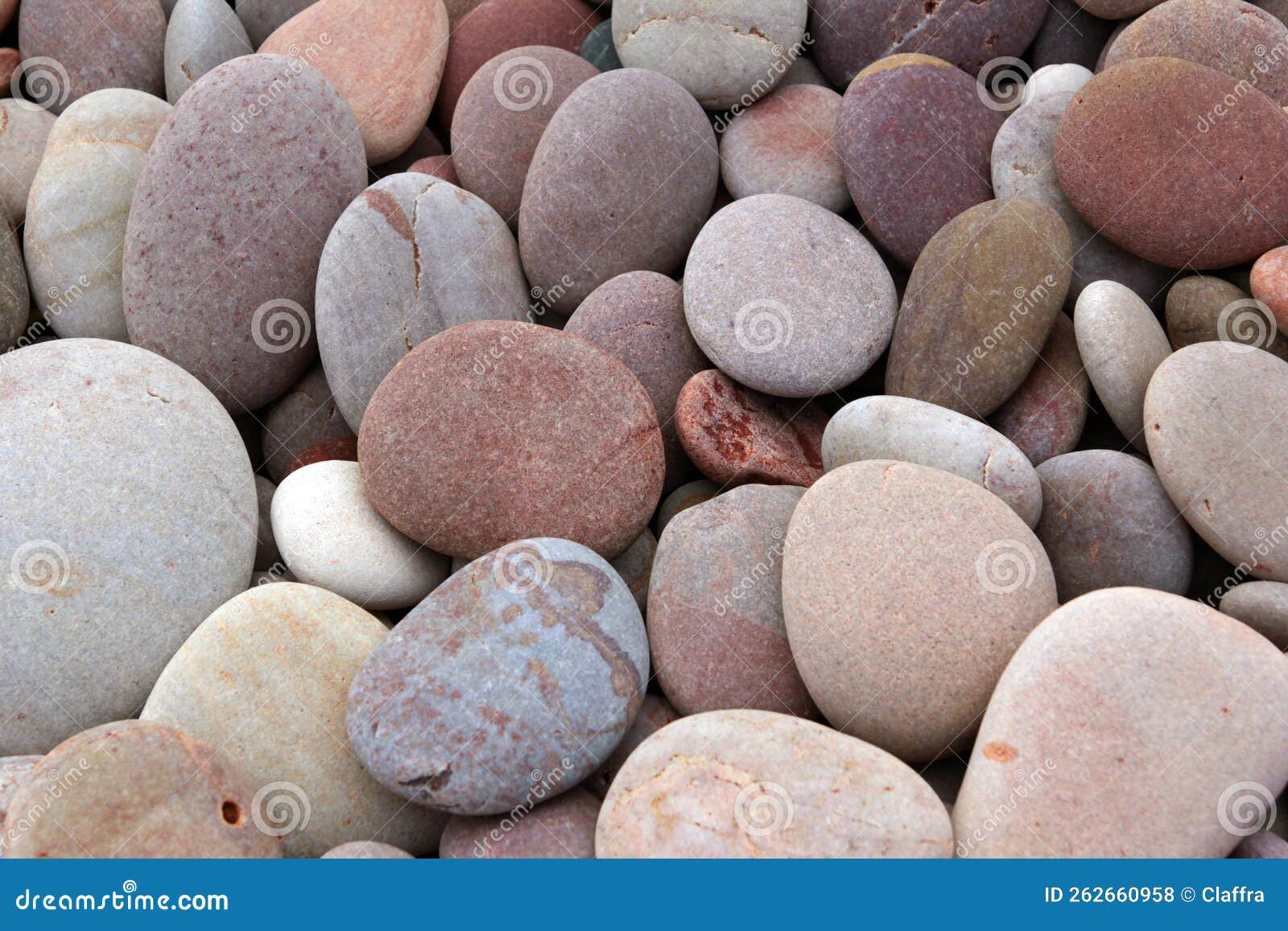 Rounded Pebbles at the Beach Stock Photo - Image of stone, stack: 262660958