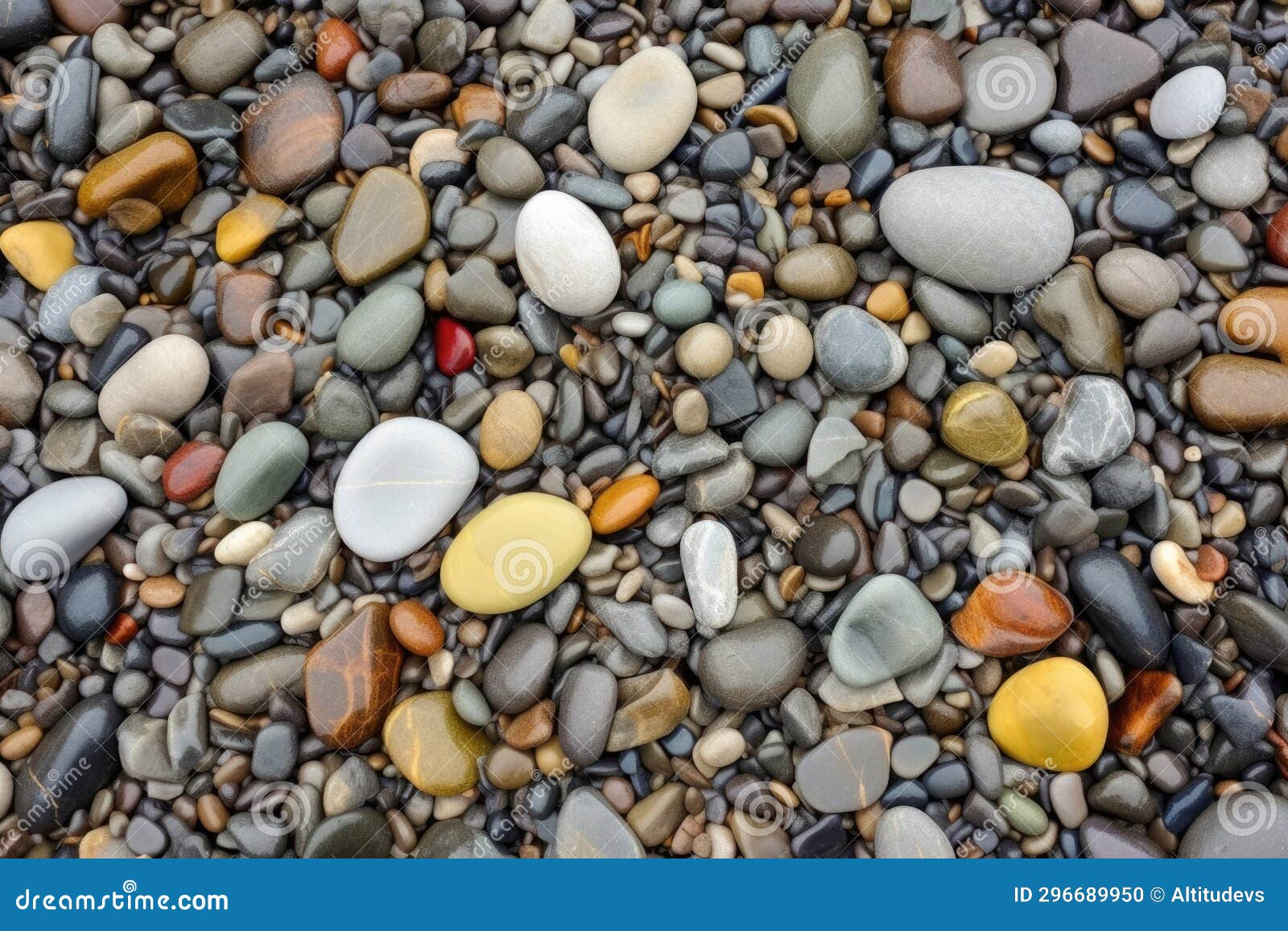 Rounded Pebbles and Cobbles in a Glacial Deposit Stock Photo - Image of ...