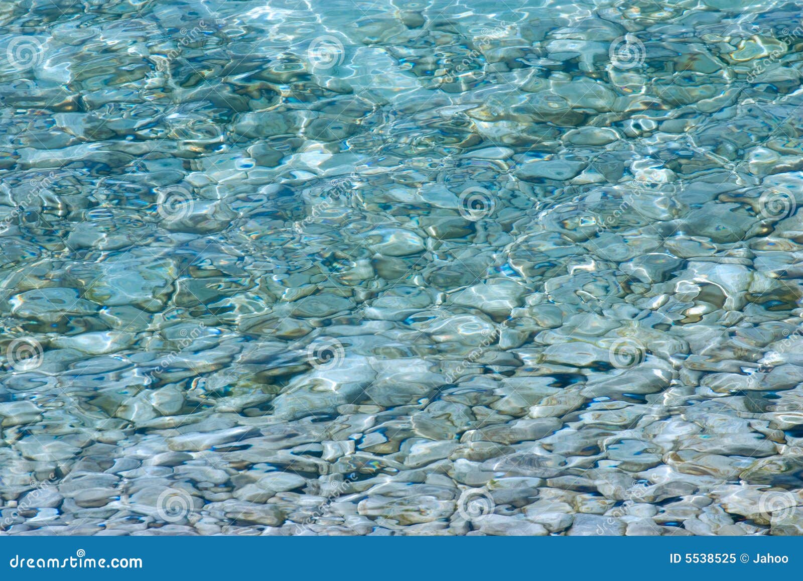Rounded Pebbles Under Few Inches of Clear Water Stock Image - Image of ...