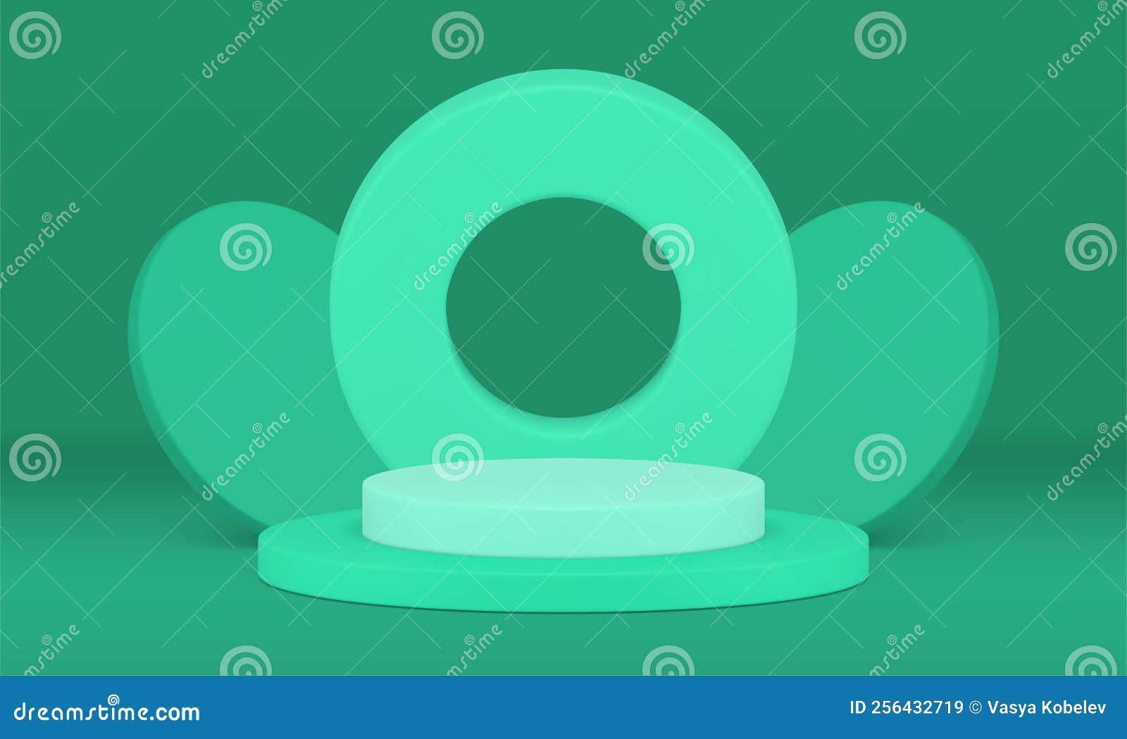 Rounded Platform Foundation Stairs Circle Basic Product Presentation ...