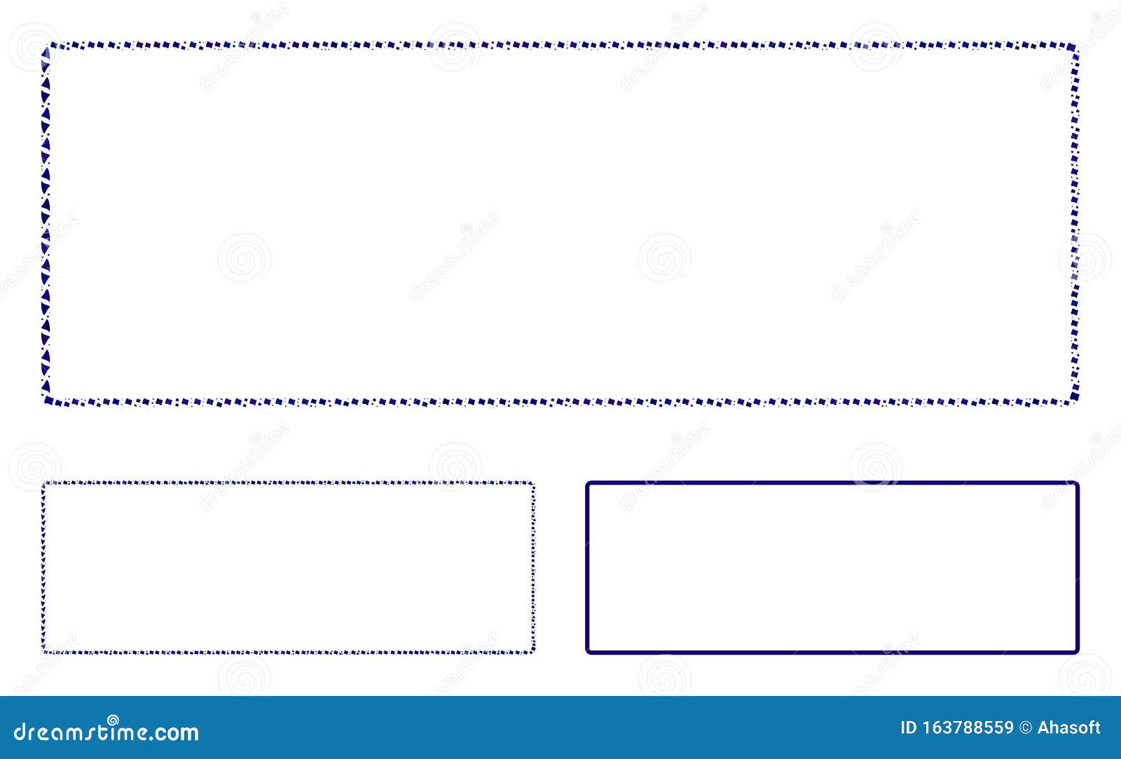 Rounded Rectangle Frame Composition Icon of Inequal Elements Stock ...