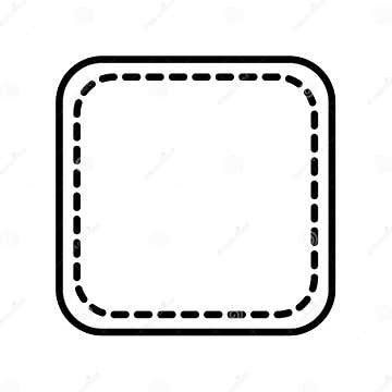Rounded Rectangle Icon Vector Isolated on White Background, Rounded ...