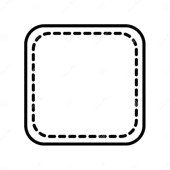 Rounded Rectangle Icon Vector Isolated on White Background, Rounded ...