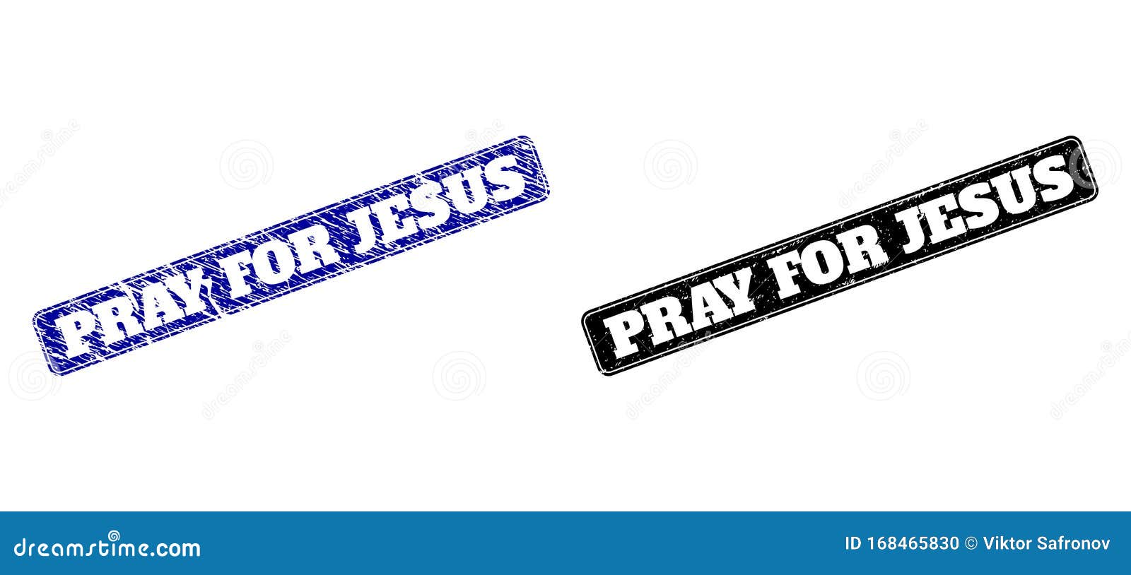 PRAY for JESUS Black and Blue Rounded Rectangle Watermarks with ...