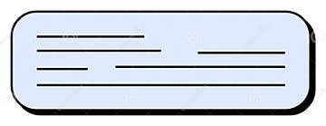 Rounded Rectangular Text Box with Blue Background and Black Outline in ...