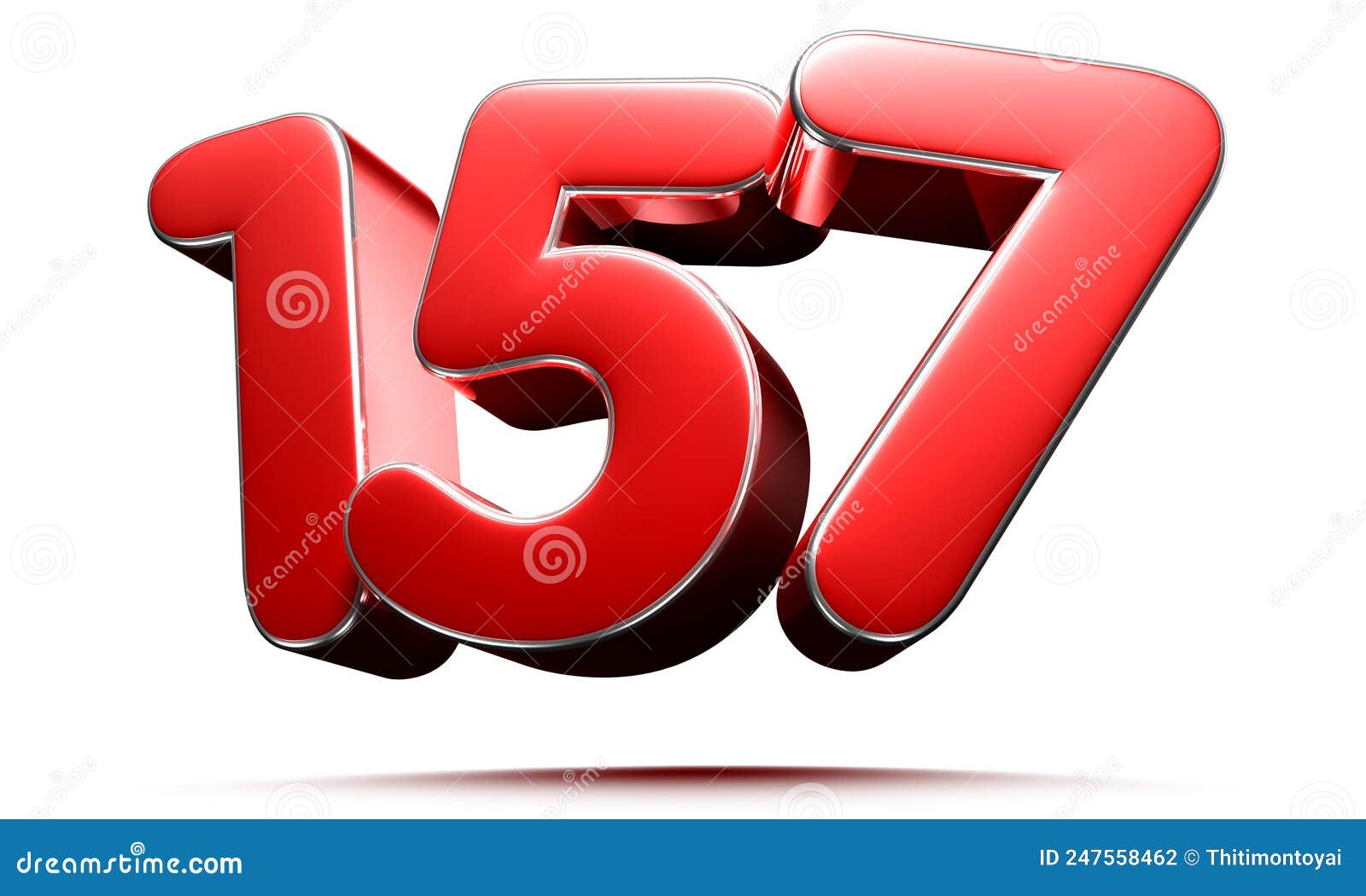 Number 157. stock illustration. Illustration of number - 247558462