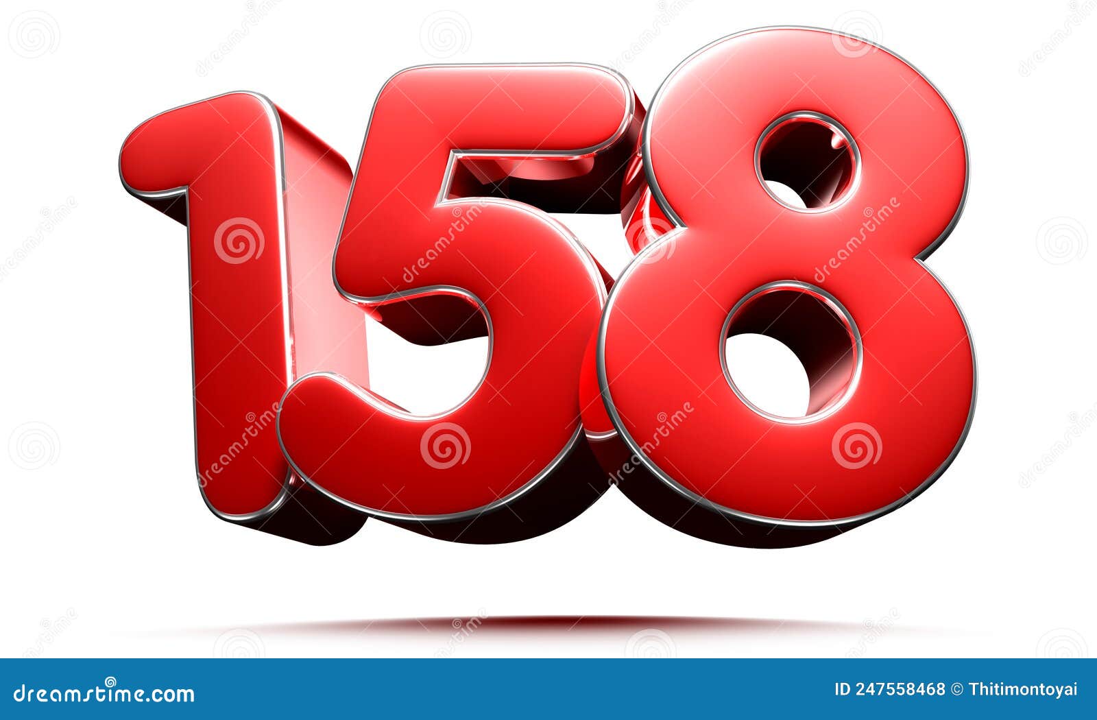 Number 158. stock illustration. Illustration of digits - 247558468