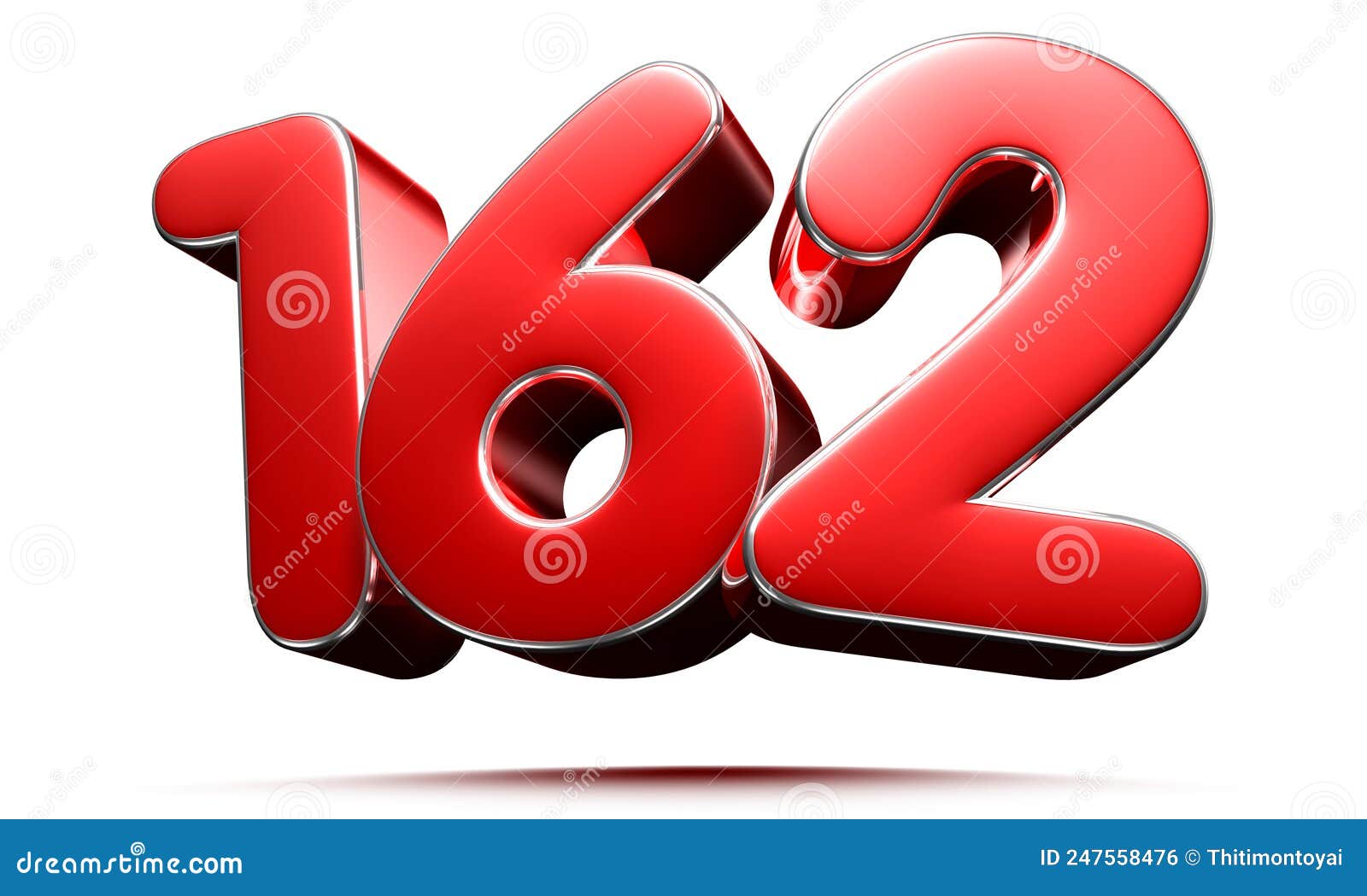 Number 162. stock illustration. Illustration of isolated - 247558476