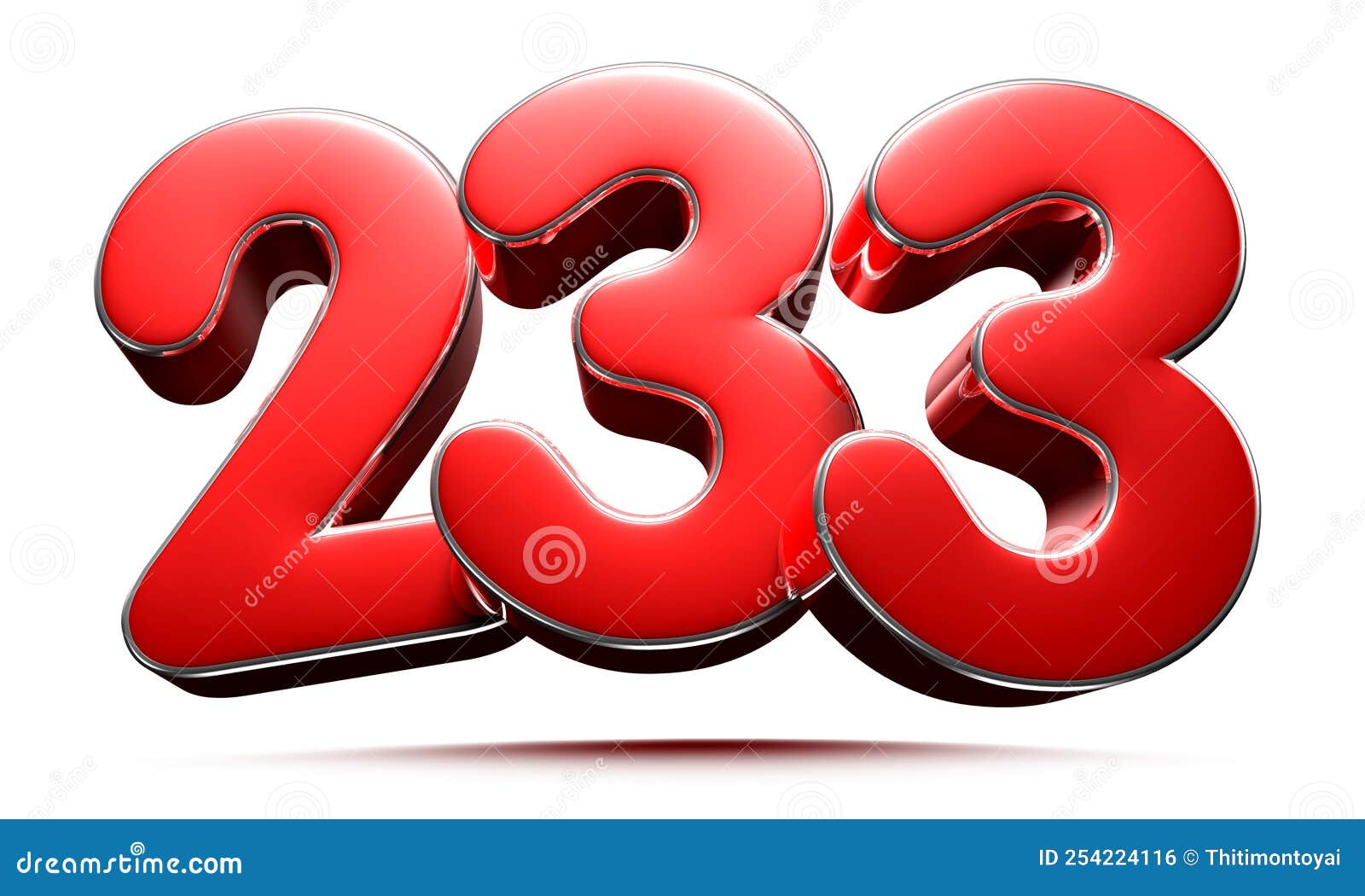 Number 233. stock illustration. Illustration of background - 254224116
