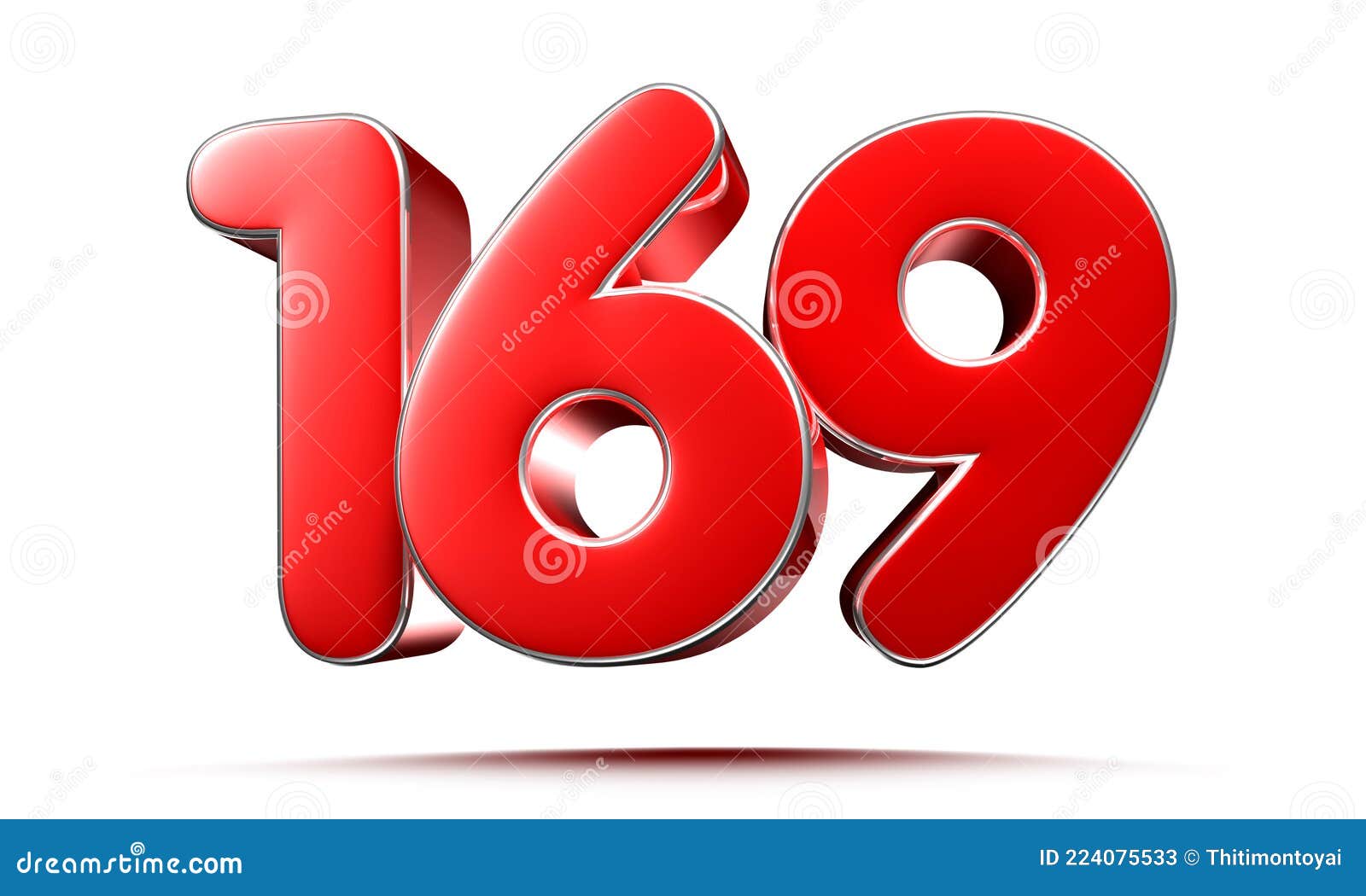 Numbers 169. stock illustration. Illustration of advertisement - 224075533