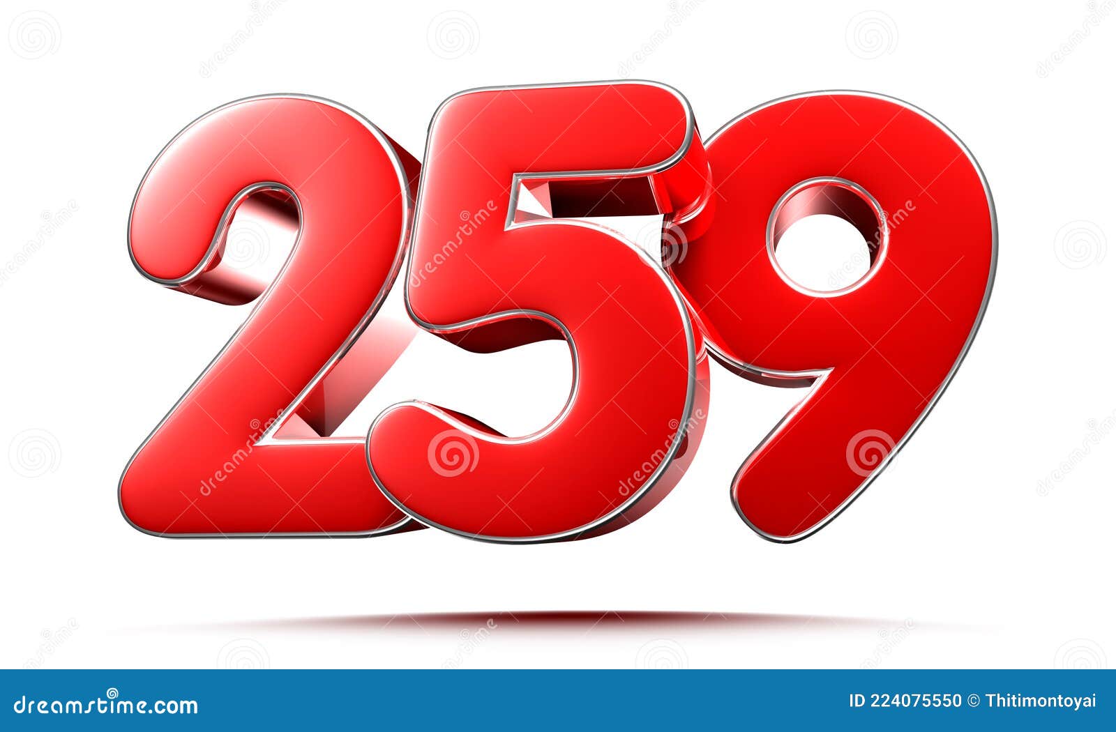 Numbers 259. stock illustration. Illustration of cost - 224075550