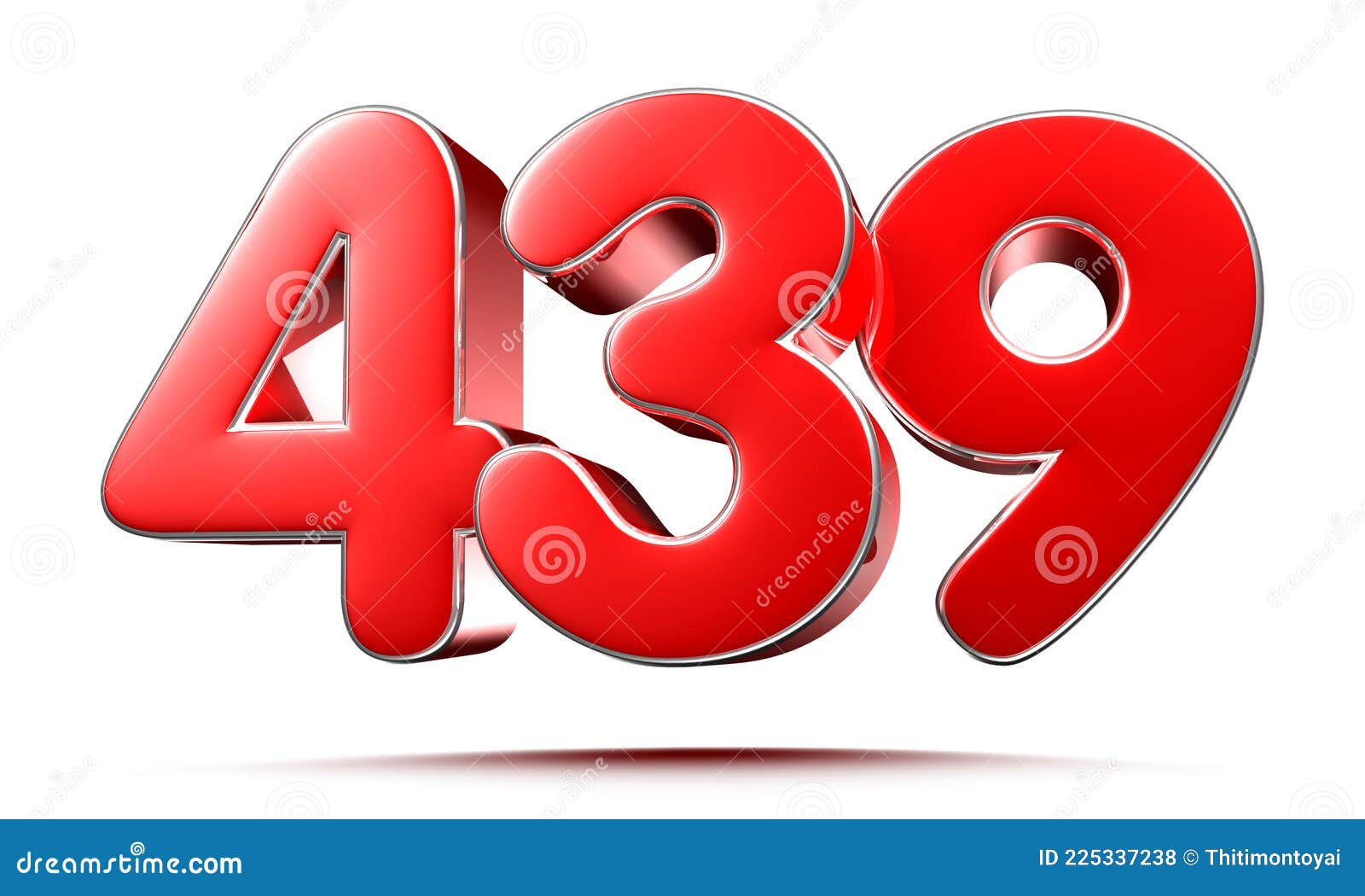 Rounded red numbers 439. stock illustration. Illustration of numbers ...