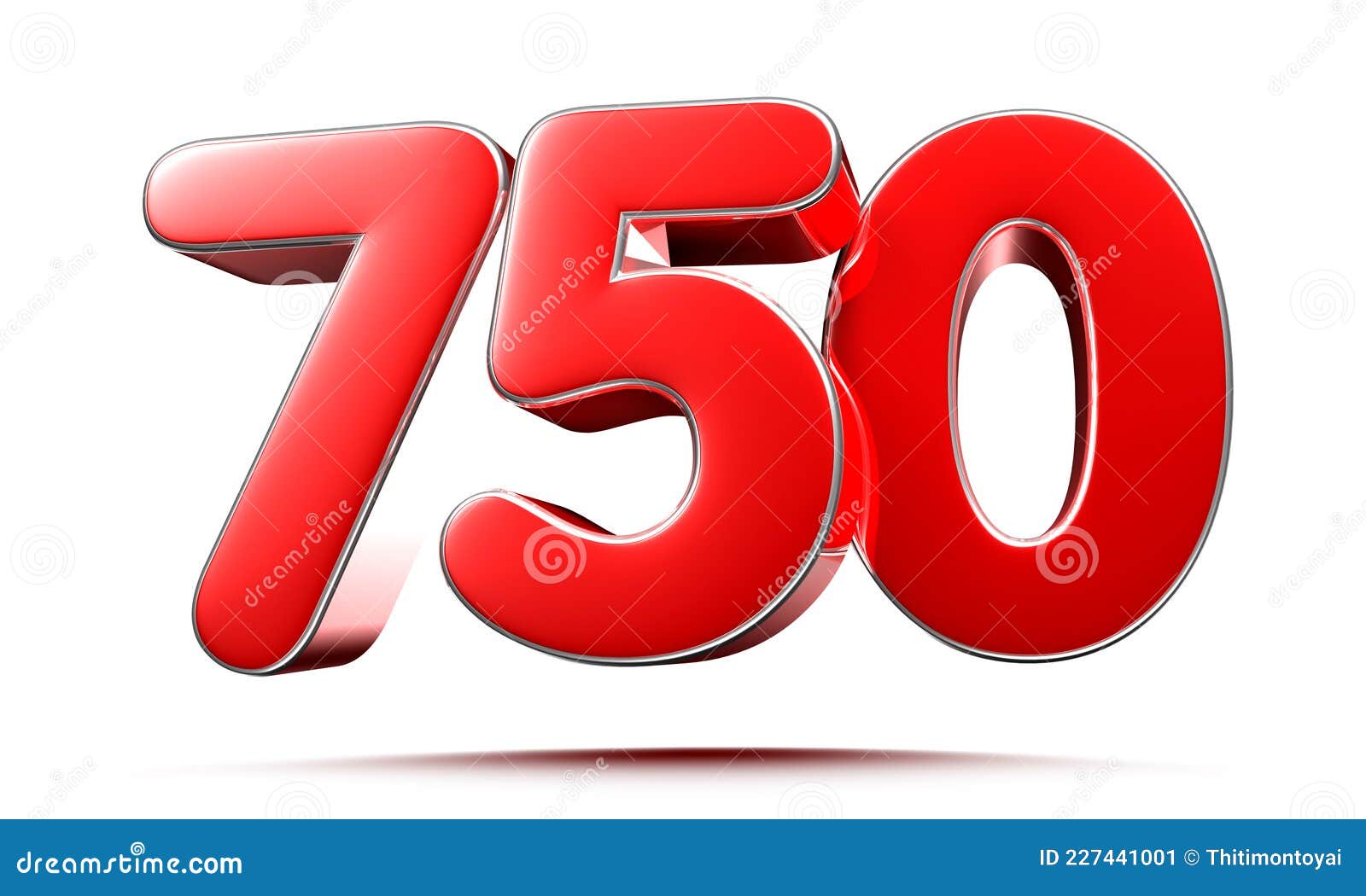 Numbers 750. stock illustration. Illustration of lettering - 227441001