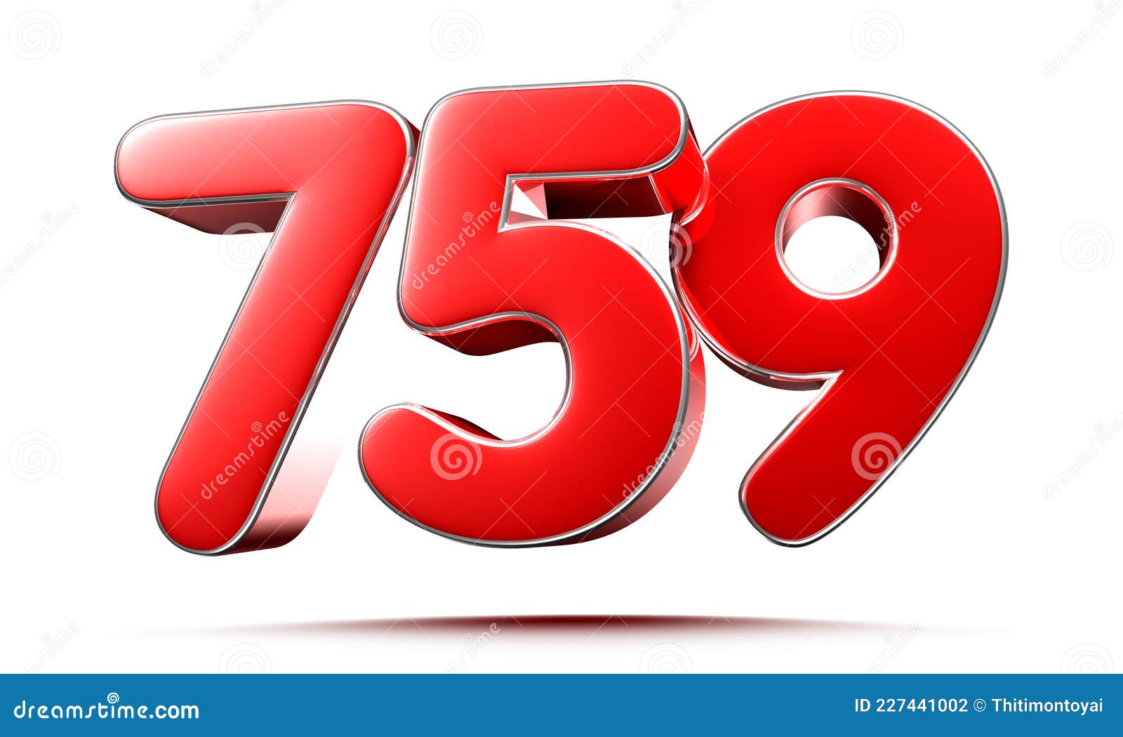 Numbers 759. stock illustration. Illustration of digits - 227441002