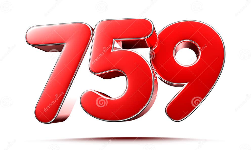Numbers 759. stock illustration. Illustration of digits - 227441002