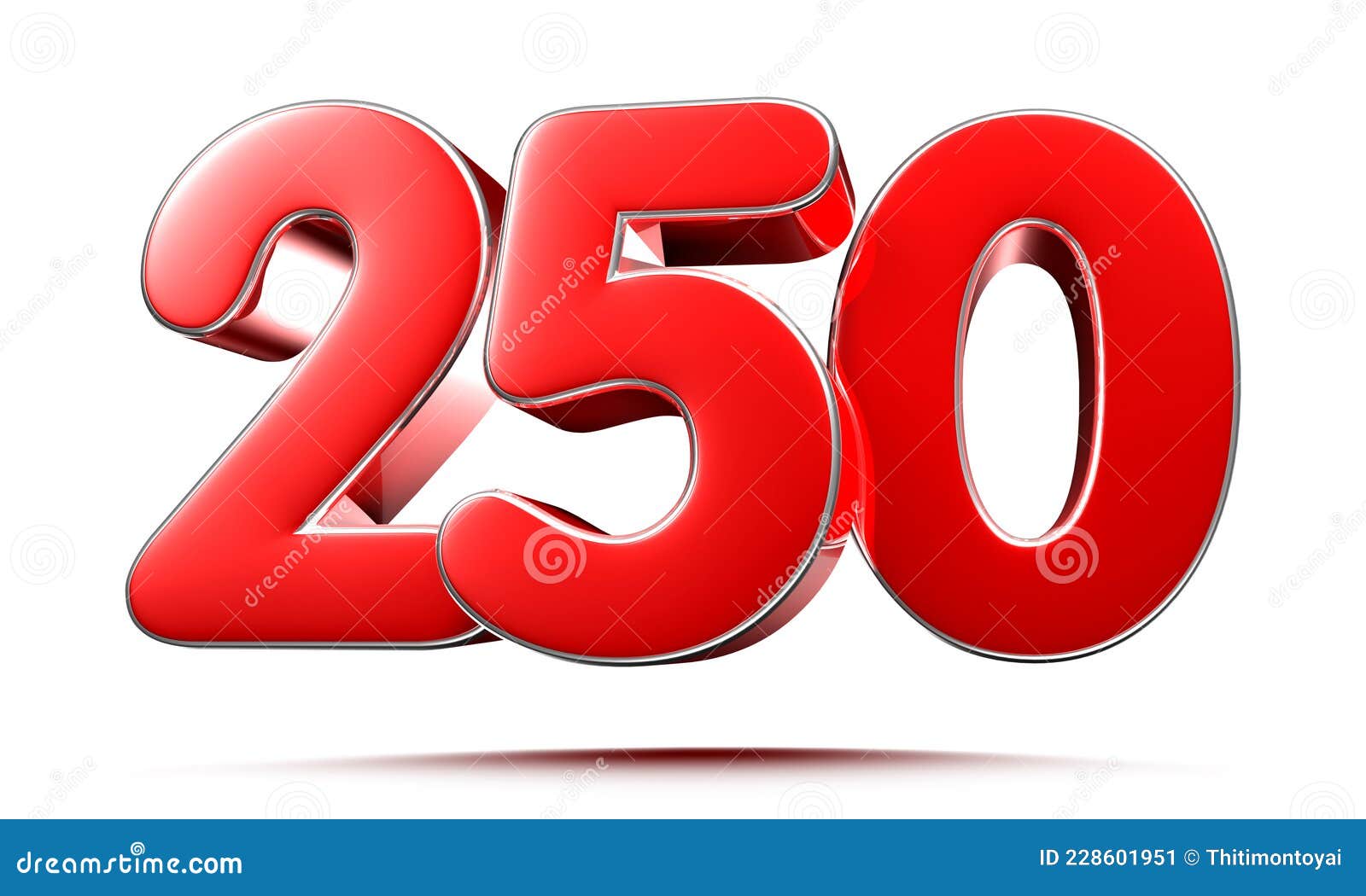 Numbers 250. stock illustration. Illustration of financial - 228601951