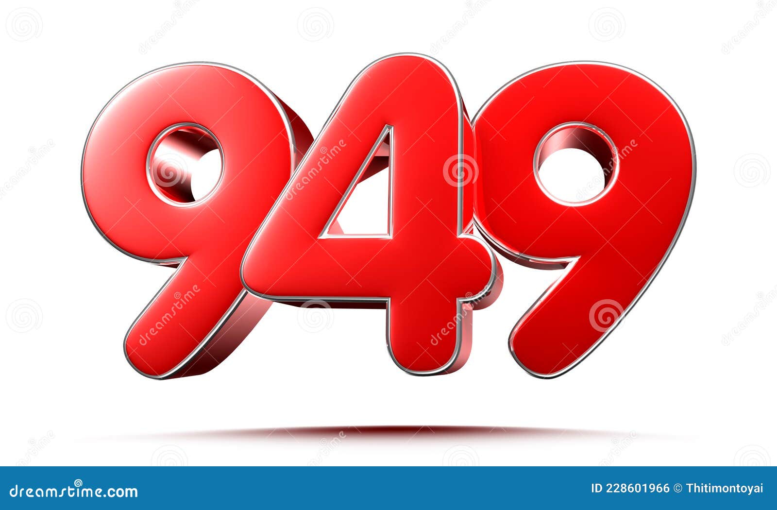 Numbers 949. stock illustration. Illustration of lettering - 228601966